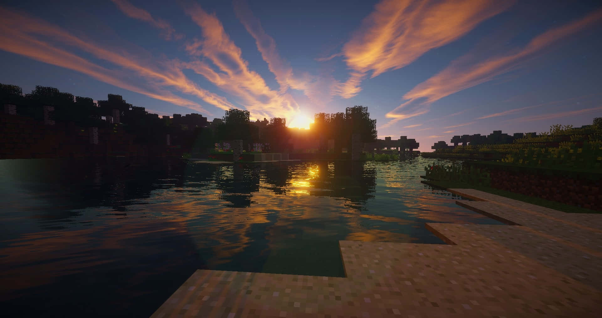 🔥 [40+] Minecraft Sunset Wallpapers | WallpaperSafari
