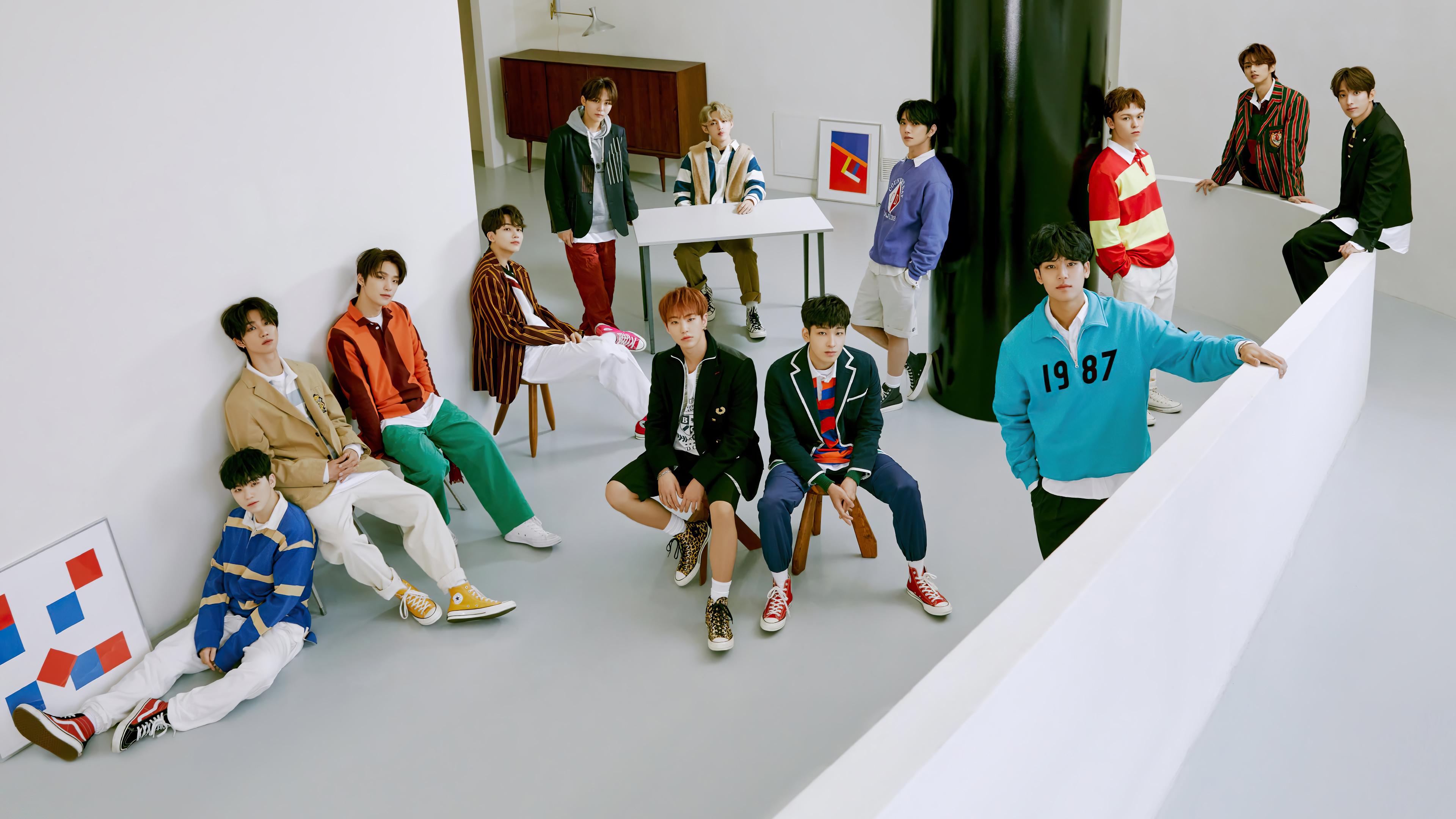 Free Download Seventeen All Members Home Run Semicolon HD 4K Wallpaper 