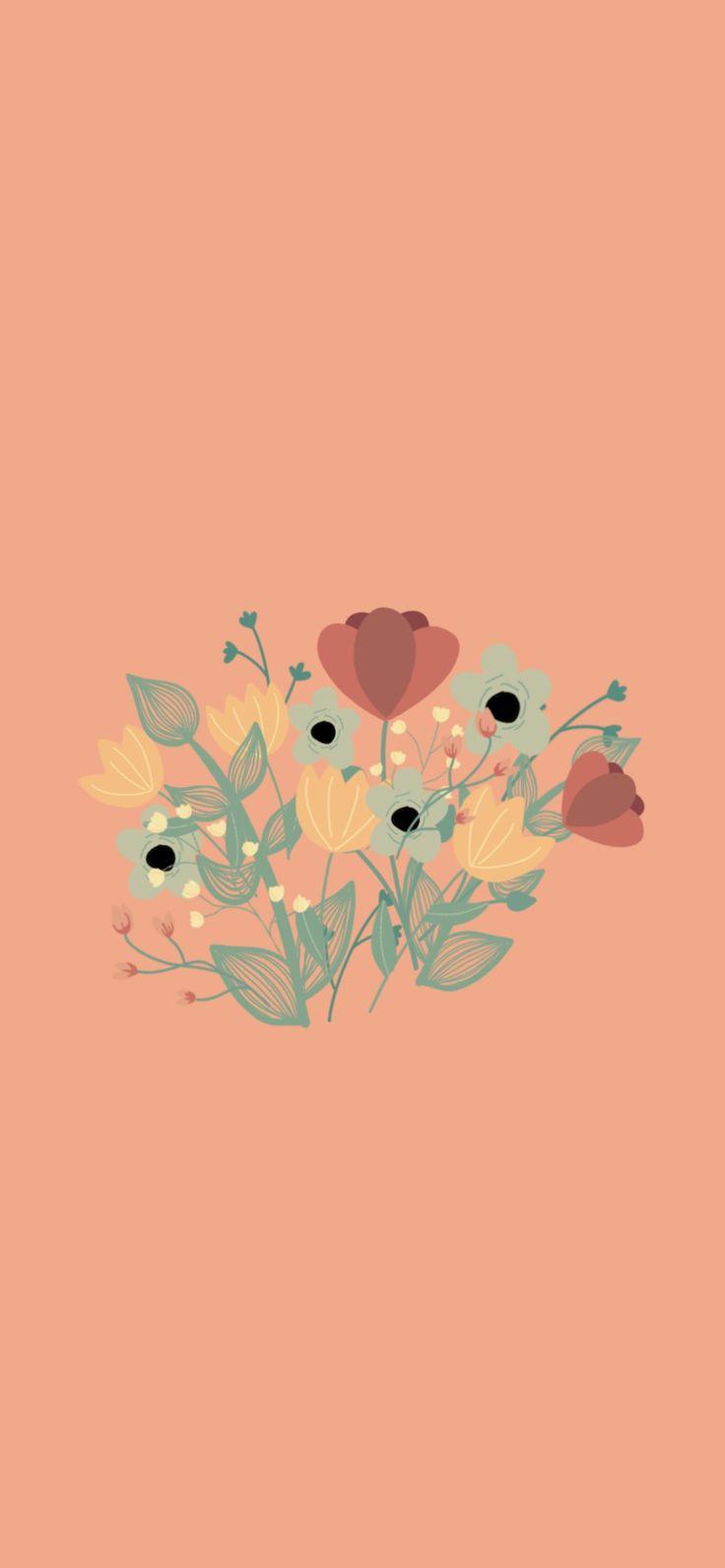 🔥 Free Download Wallpaper Iphonewallpaper Flowers Floral Drawing ...