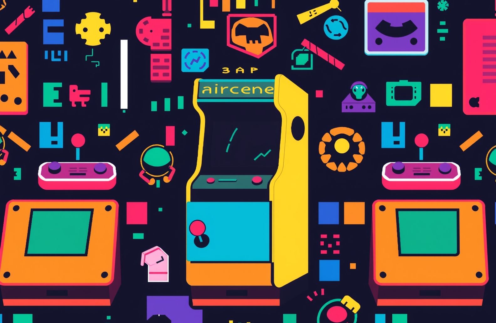 🔥 Free Download Pacman Ghost Wallpaper Background Pink Blue Orange Red ...