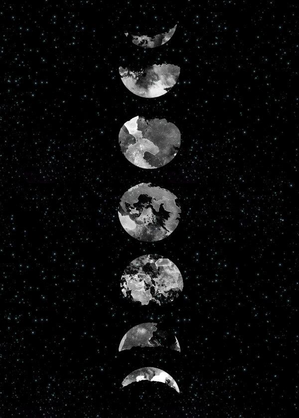 🔥 Free Download Moon Phases Music Poster Print Metal Posters With Image ...