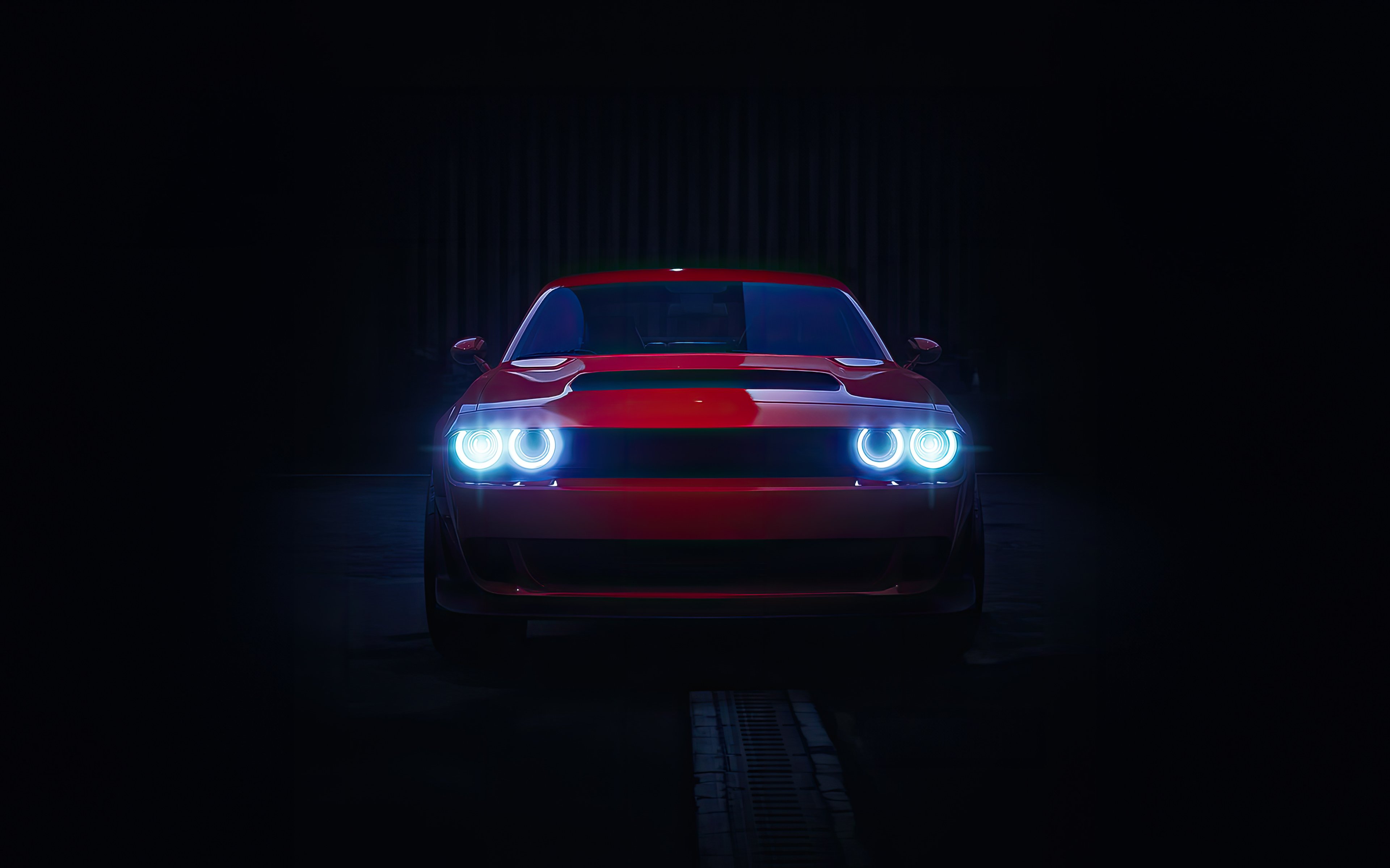 🔥 Free Download Red Dodge Challenger 4k Hd Wallpaper Image by ...