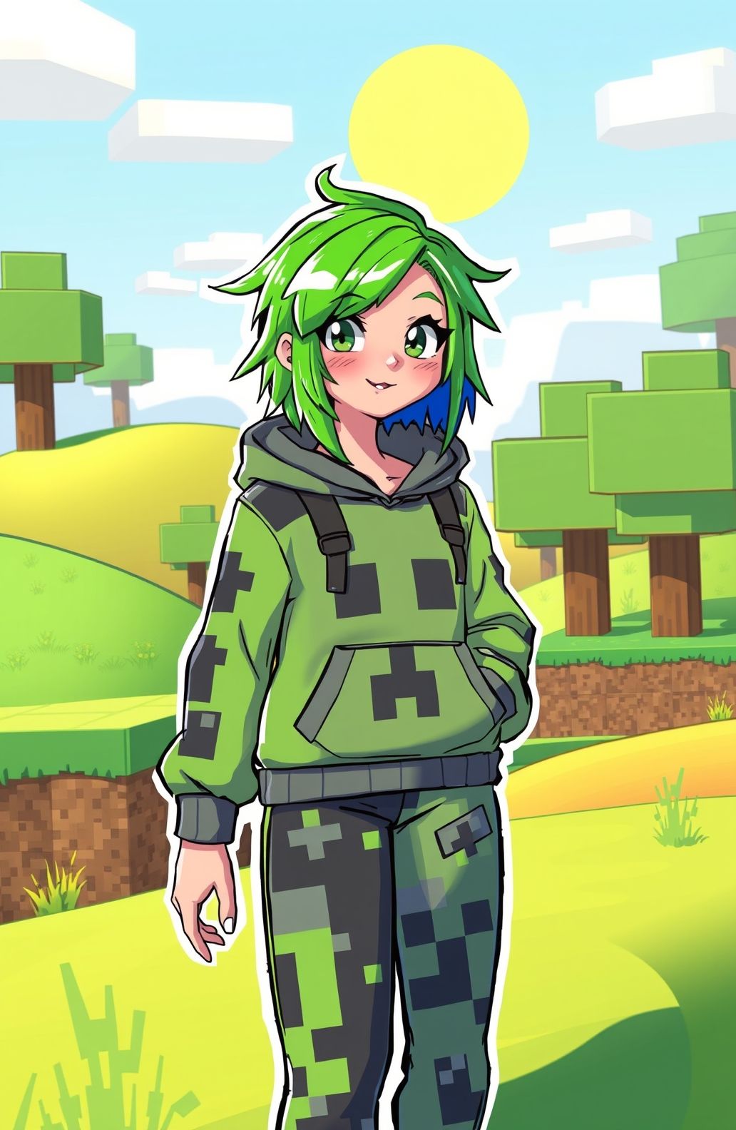 🔥 Free Download Minecraft Creeper Girl Wallpaper by @alejandrov ...