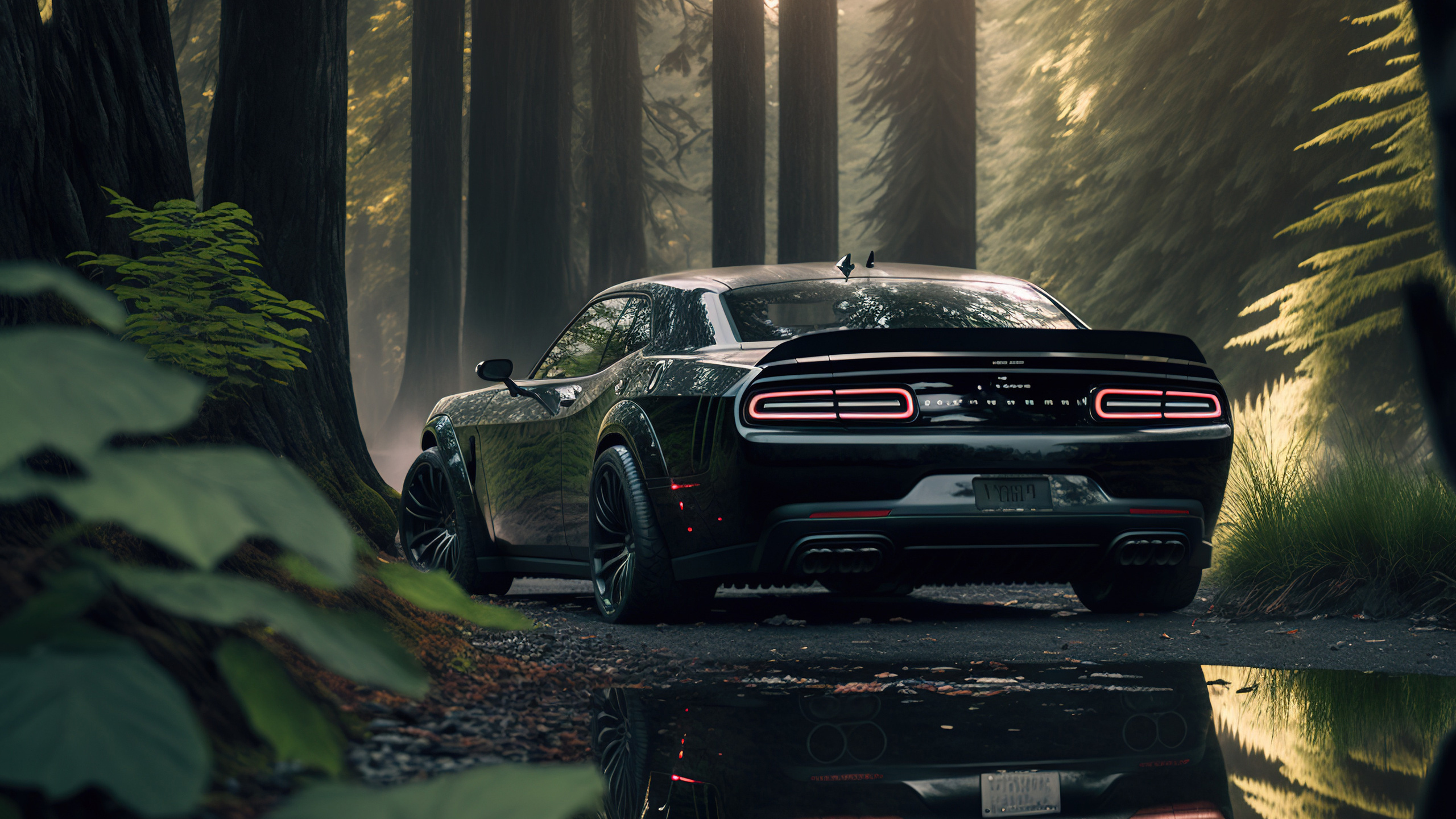 🔥 Free Download Dodge Challenger Srt Angel Lights Wallpaper Hd Cars 4k ...
