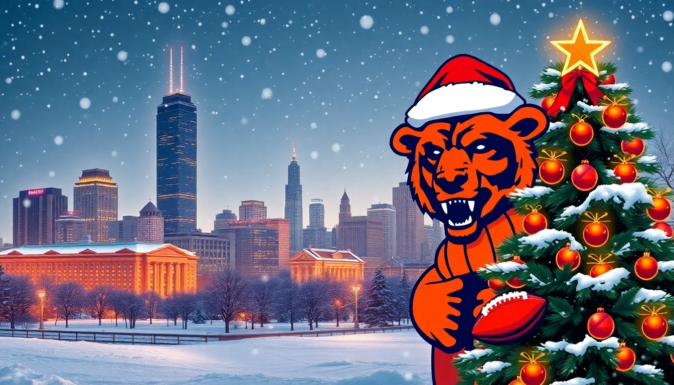 🔥 Free Download Chicago Bears Christmas Wallpaper by @kmitchell ...
