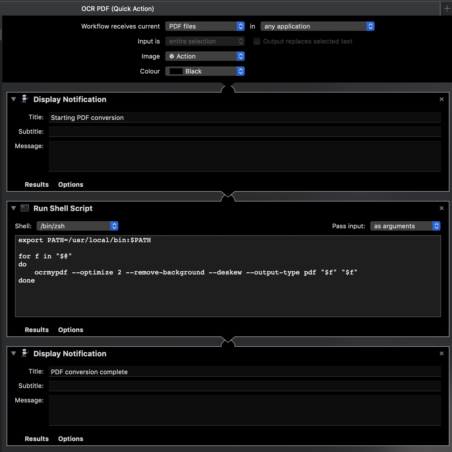 Free Download Run Shell Script Quick Action Need Help Scripting Input 