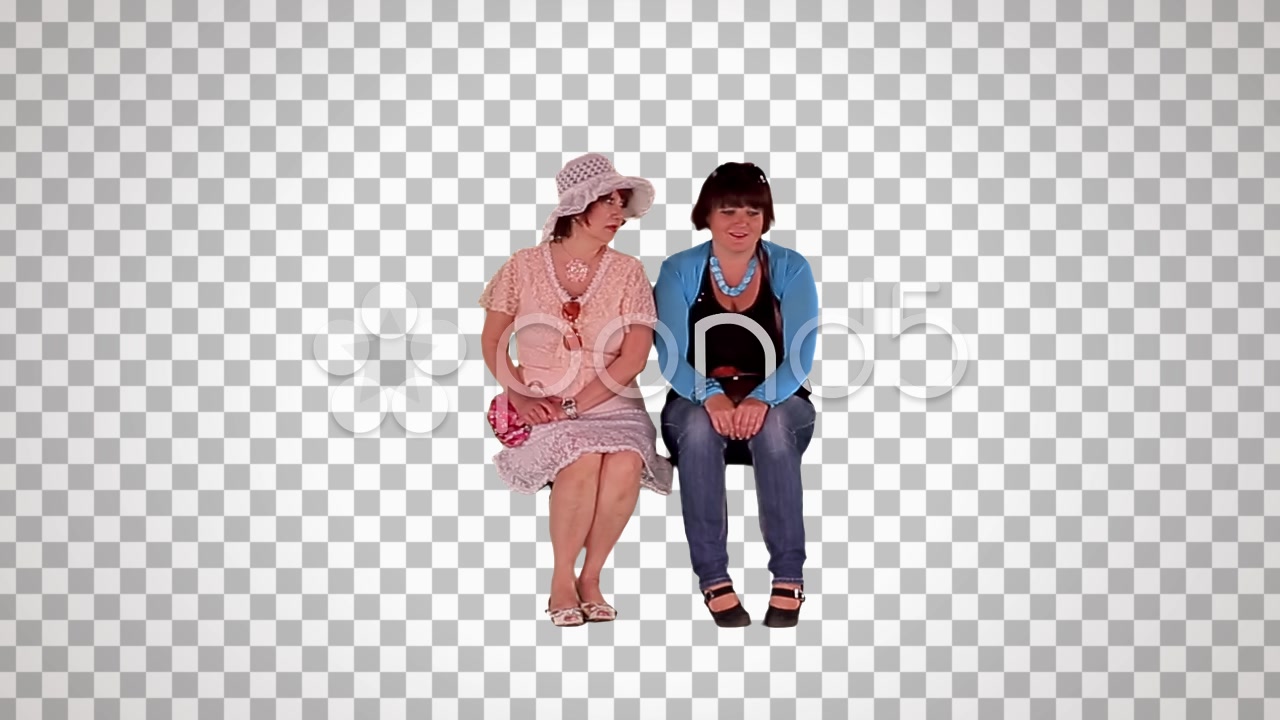 🔥 Download Two Women On Spectator Seats Transparent Background Video by ...
