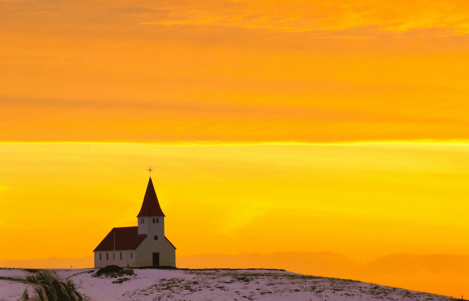 🔥 Free Download Orange Yellow Sunset Building Religious Church Hd ...