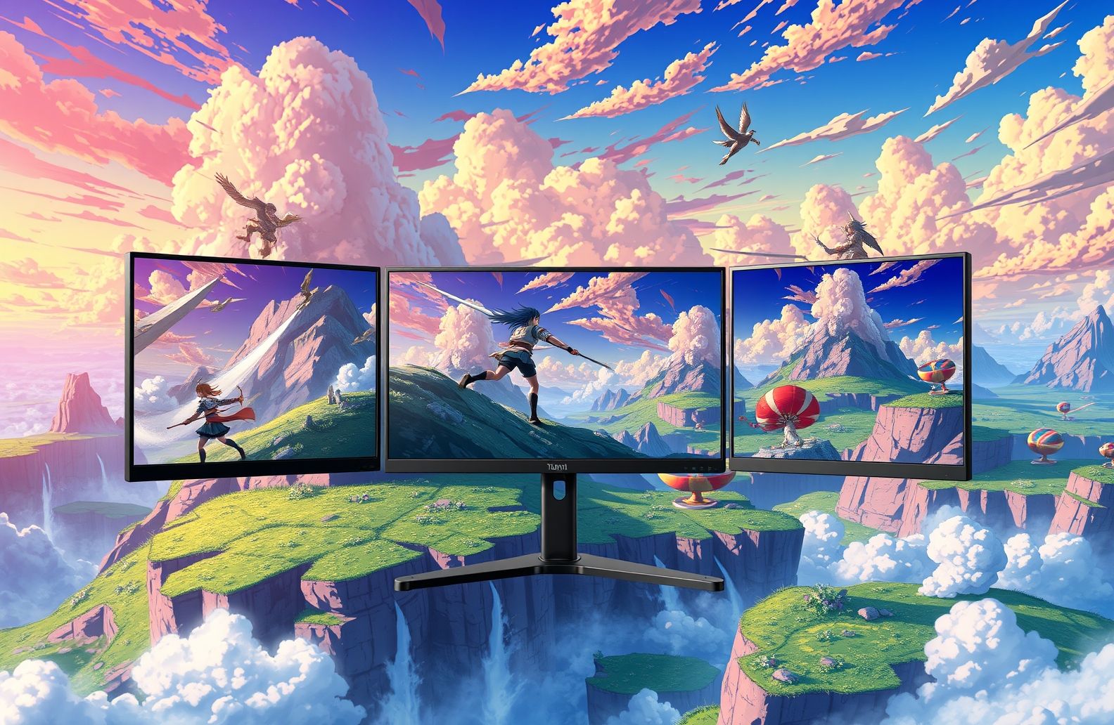 🔥 Free Download Triple Monitor Anime Wallpaper by @ritad | WallpaperSafari
