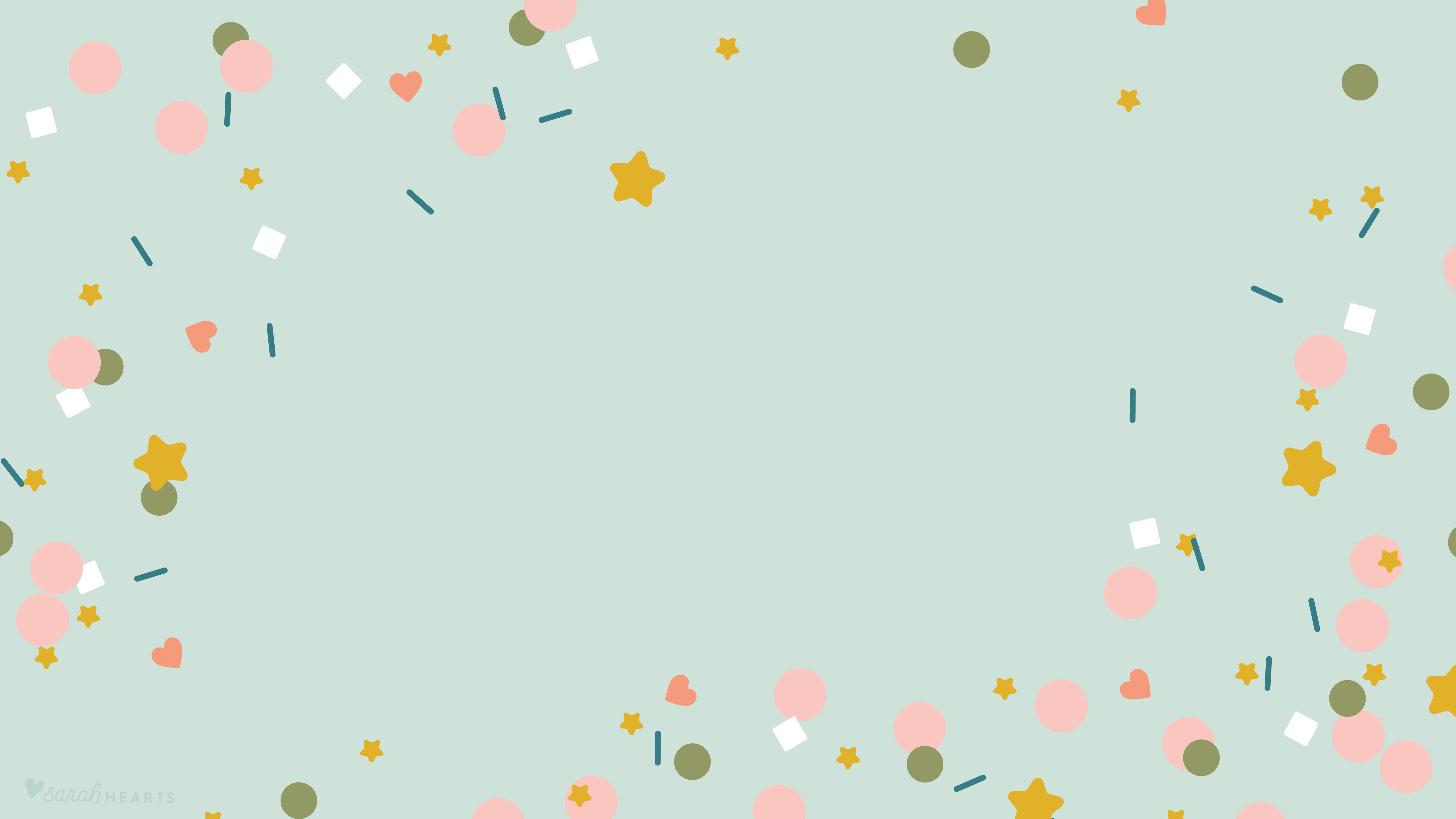 🔥 Free Download January Confetti Calendar Wallpaper Sarah Hearts by ...