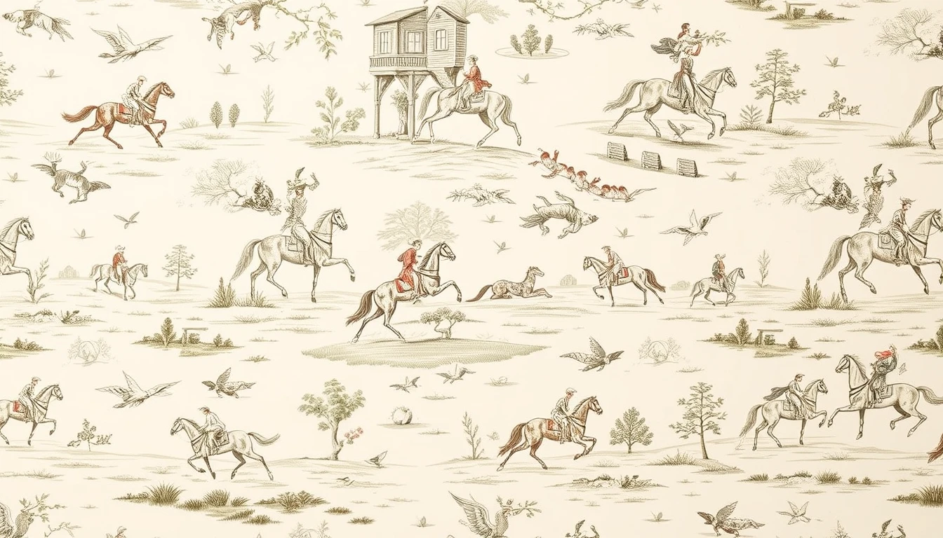 🔥 [50+] Equestrian Toile Wallpapers | WallpaperSafari
