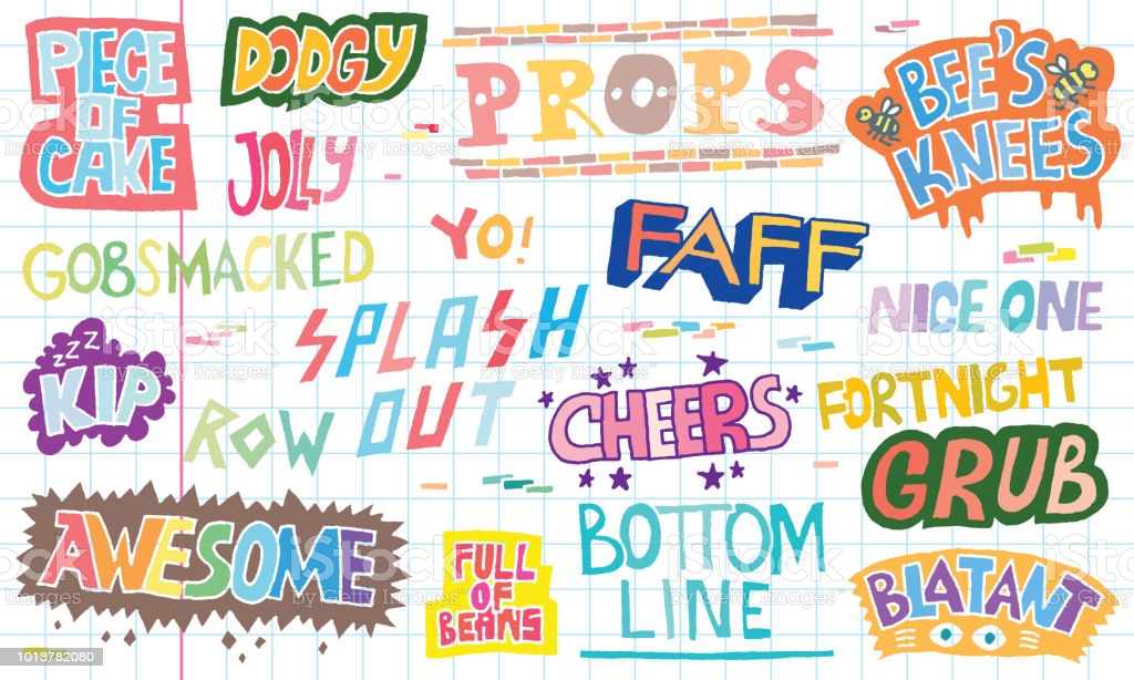 Free download Internet slang vector 90s typography set free image by ...