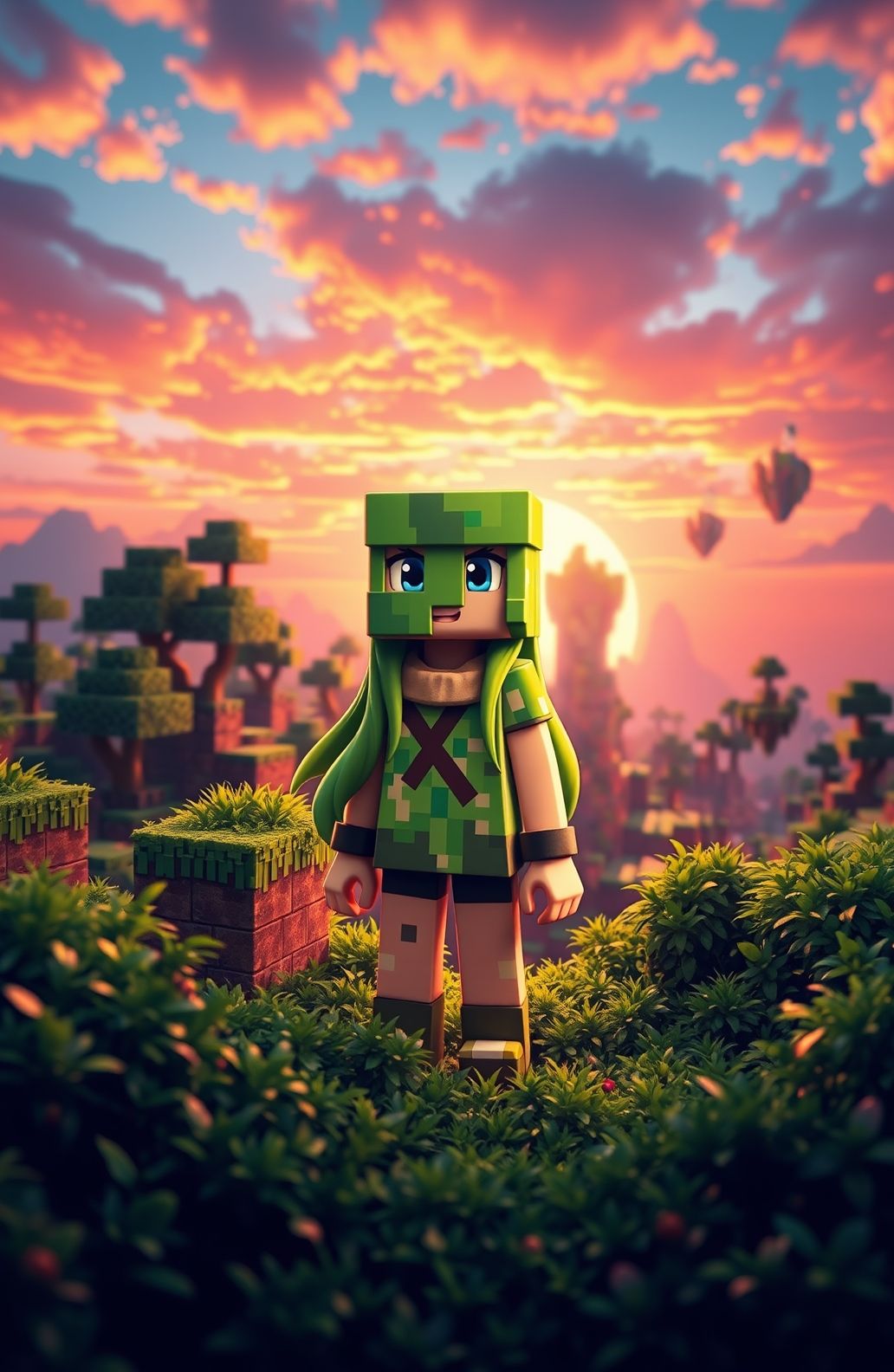 🔥 Free Download Minecraft Creeper Girl Wallpaper by @travisv25 ...