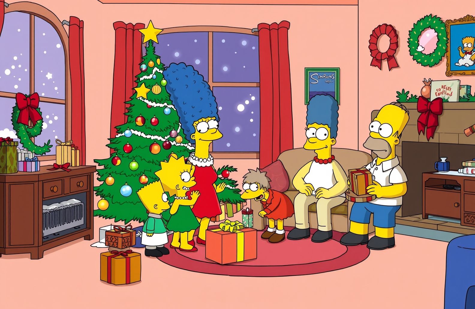 🔥 Free Download Simpsons Christmas Wallpaper by @pamelal29 ...