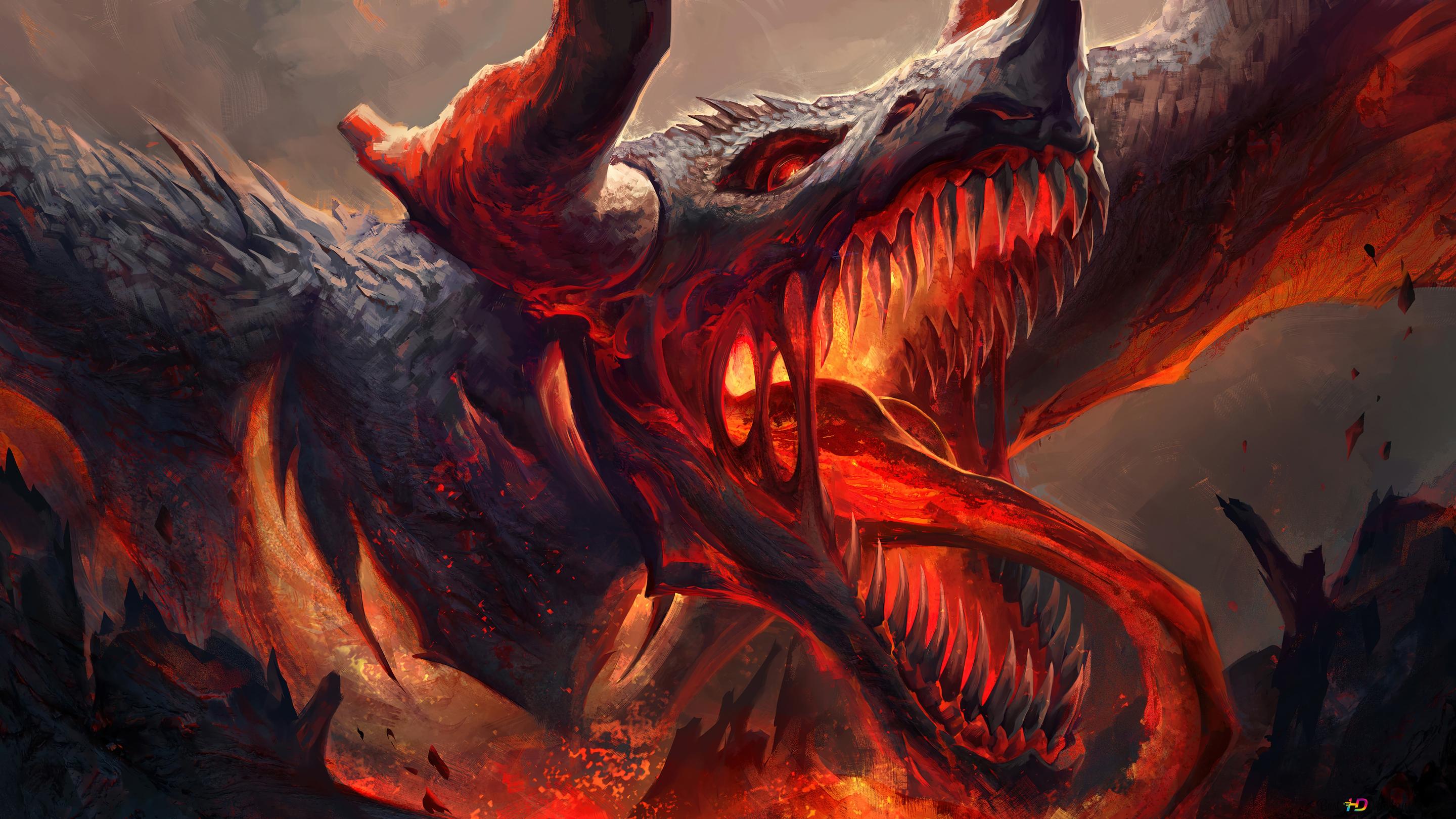 🔥 Free Download Lava Dragon Wallpaper by @donnabrown | WallpaperSafari