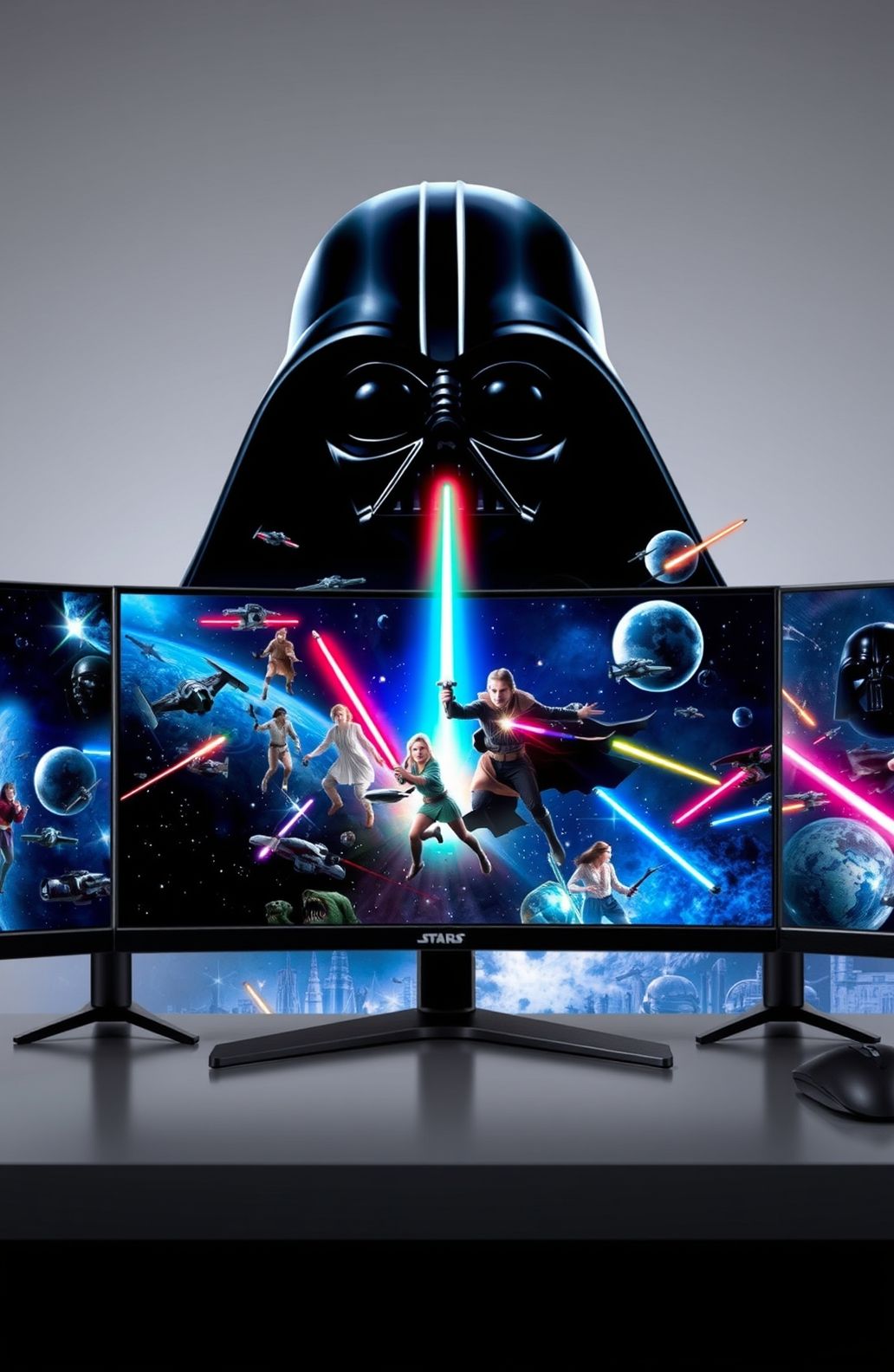 🔥 Free Download Triple Monitor Star Wars Wallpaper by @ecooper58 ...