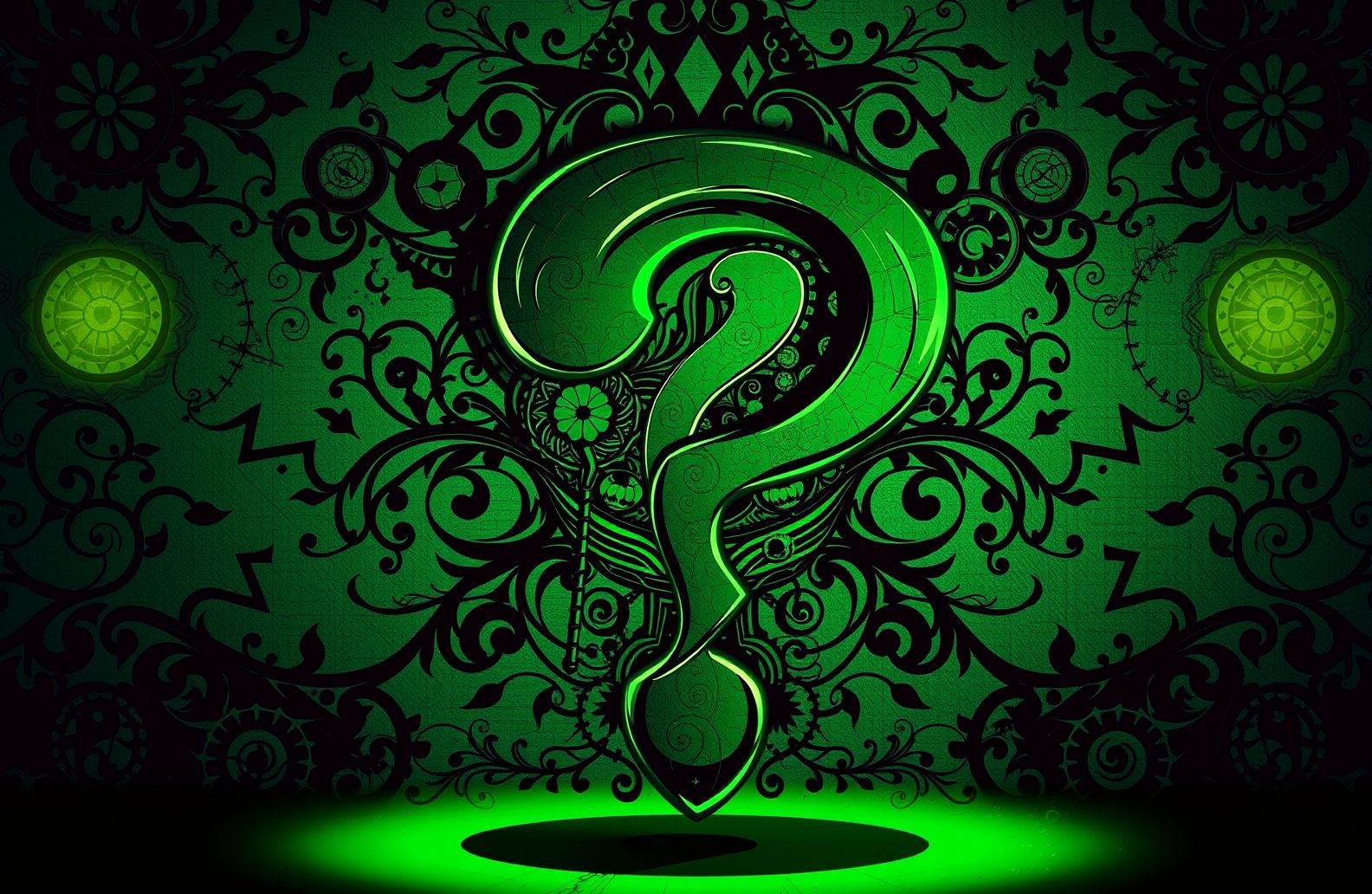 Riddler Logo Question Mark Items Similar To The Riddler Question Mark