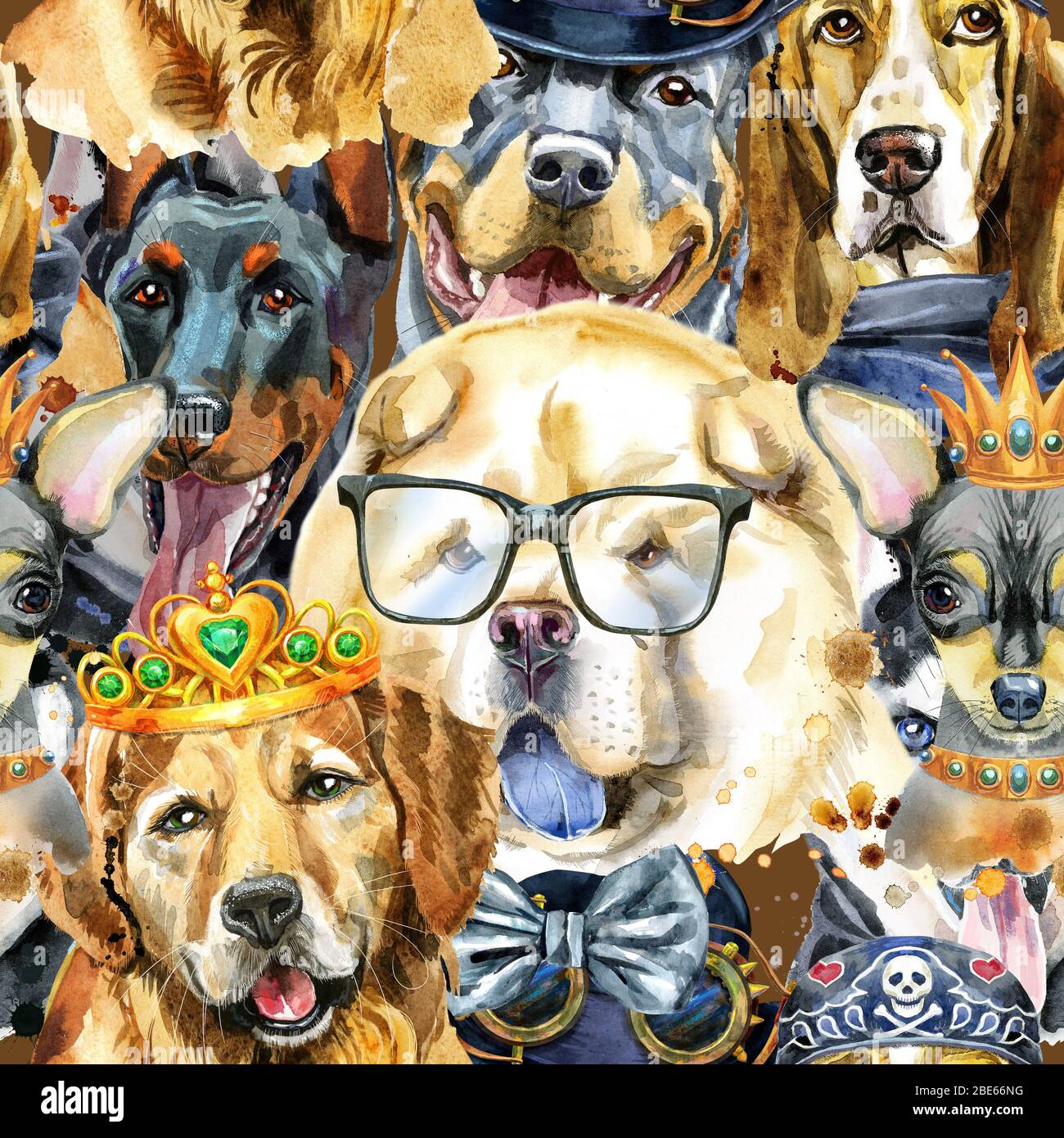 [22+] Watercolor Dog Wallpapers | WallpaperSafari