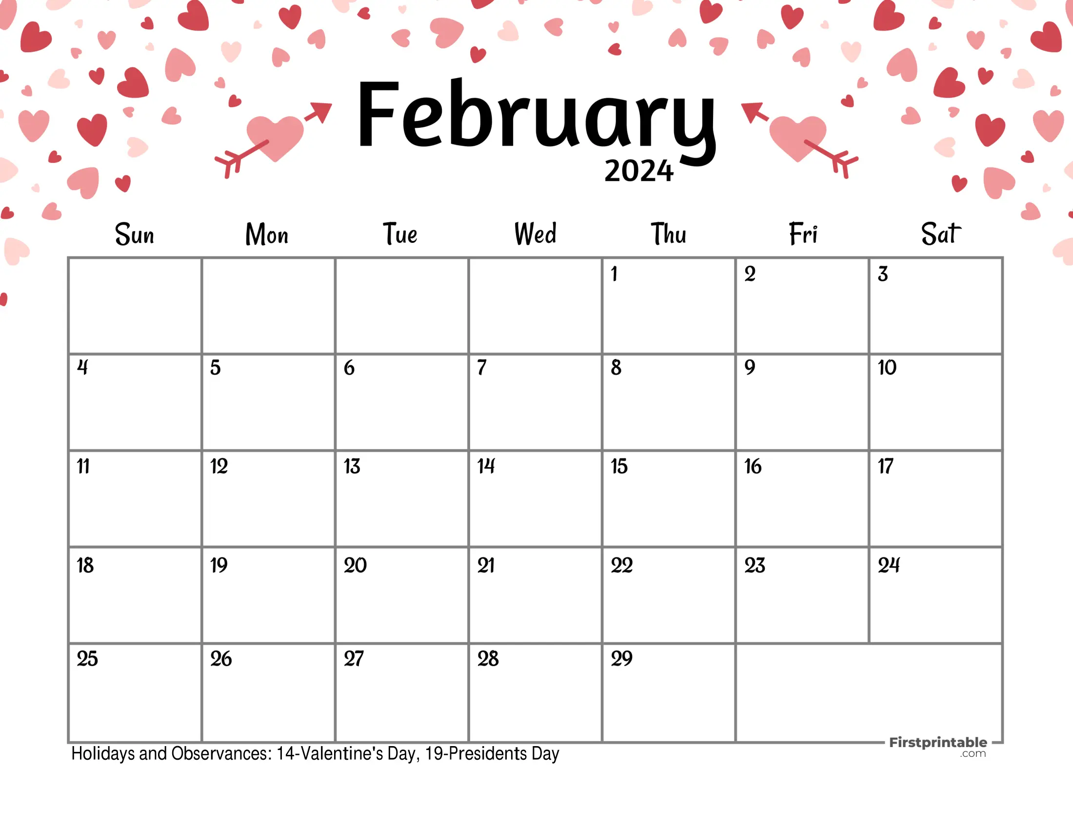 🔥 Free Download Printable Calendar February Vertical And Horizontal ...