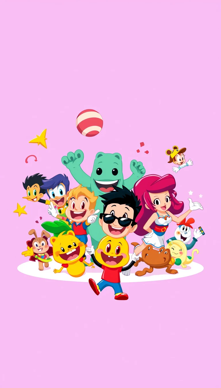 Wallpaper Title Cartoon Characters