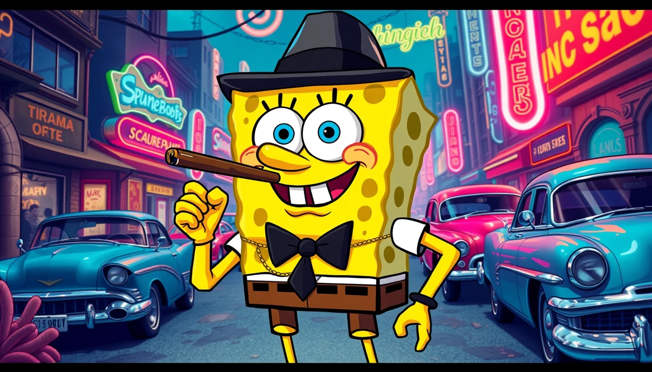 Gangster Spongebob Wallpapers Wallpapersafari Gangster Spongebob, HD