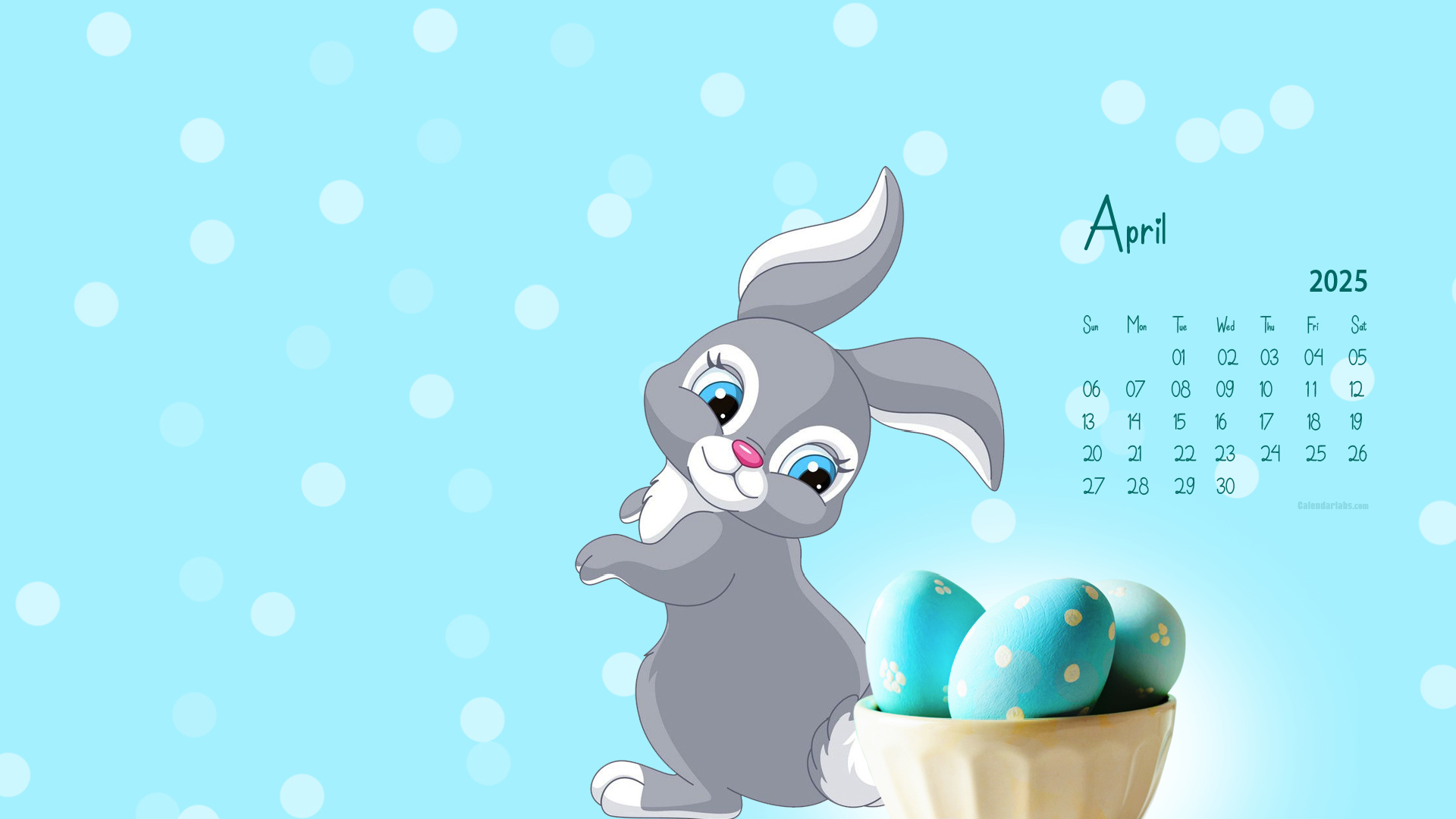 Easter Calendar Wallpaper