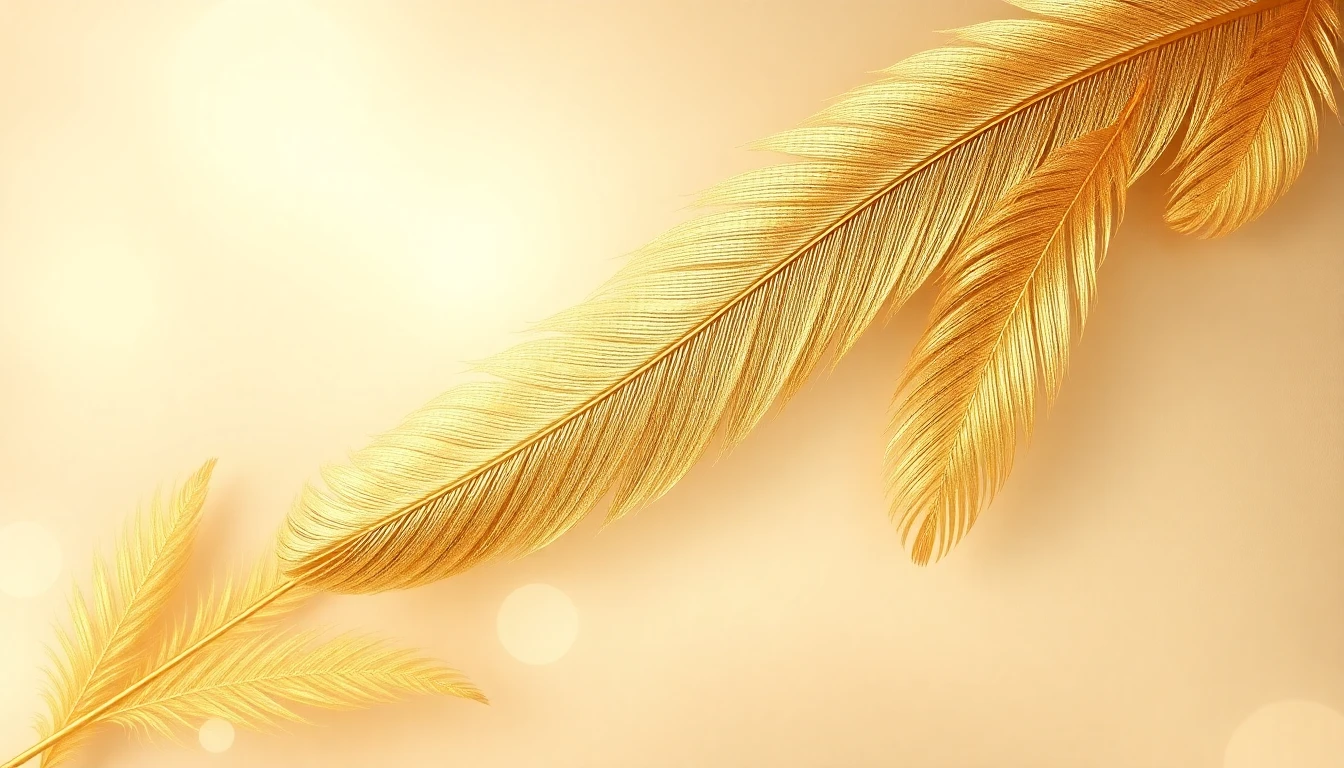 🔥 Free Download Gold Feather Wallpaper by @sydneyh | WallpaperSafari