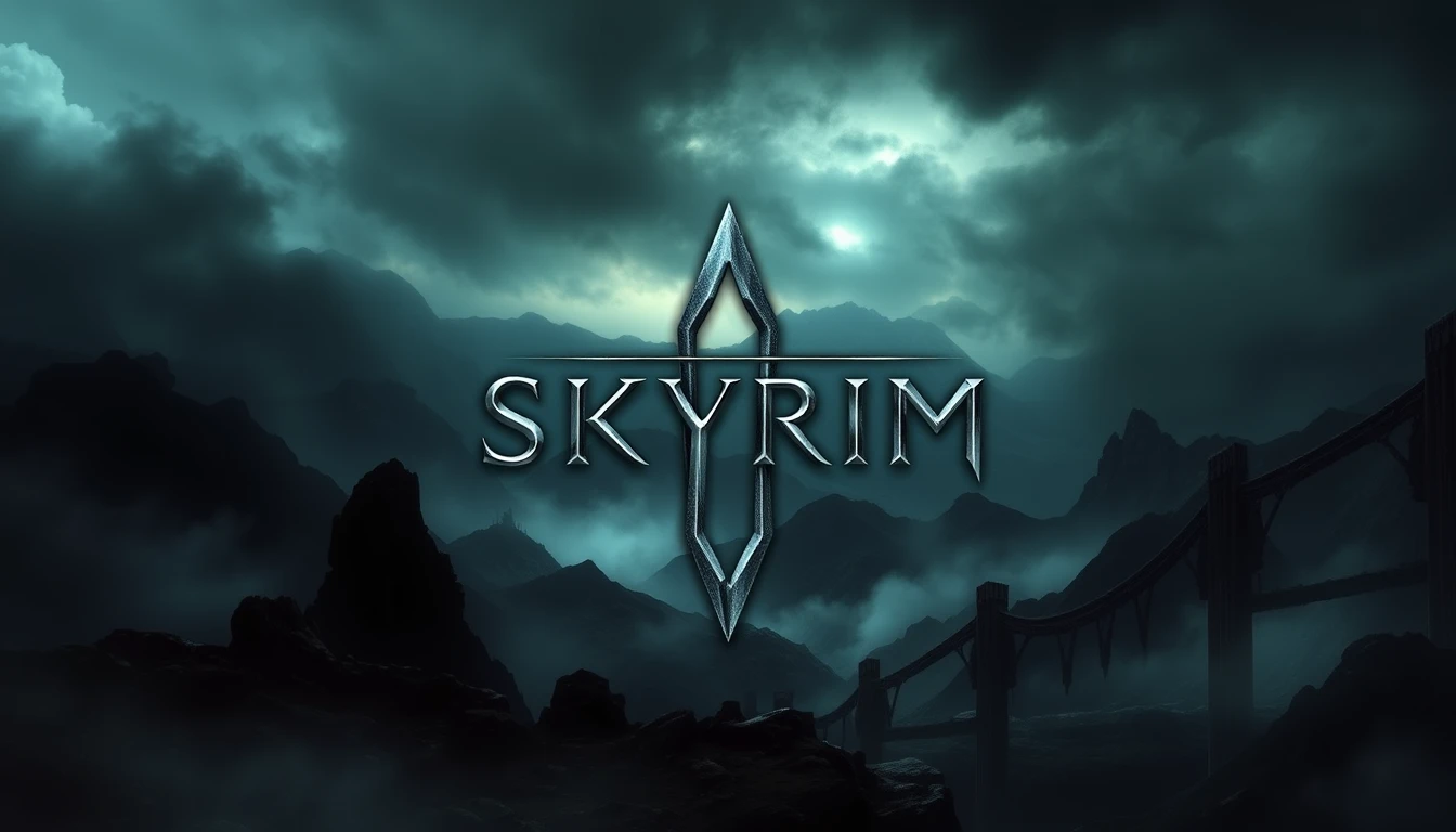 Skyrim Logo High Resolution Wallpaper