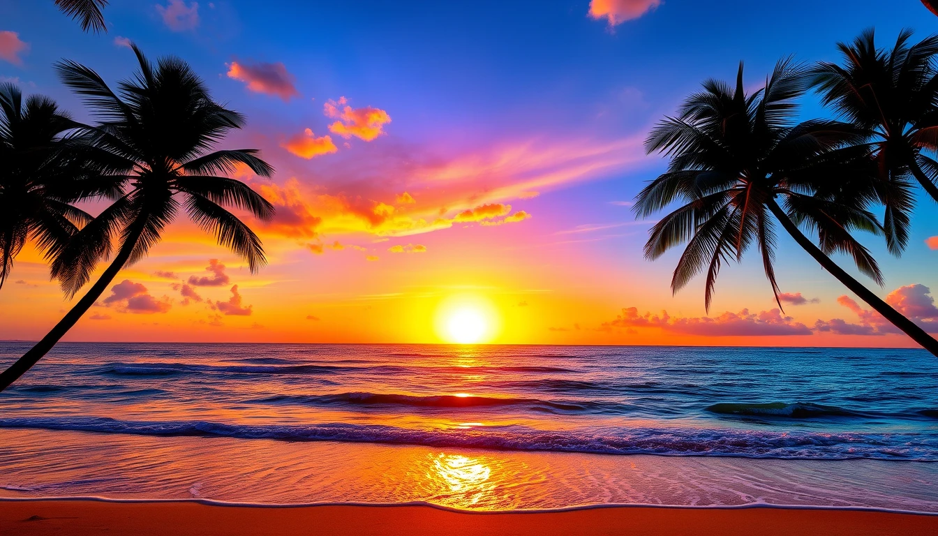 🔥 Free Download Tropical Beach Sunset Wallpaper by @kyleh94 | WallpaperSafari