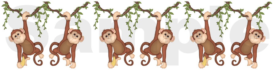 Monkey Borders For Invitations