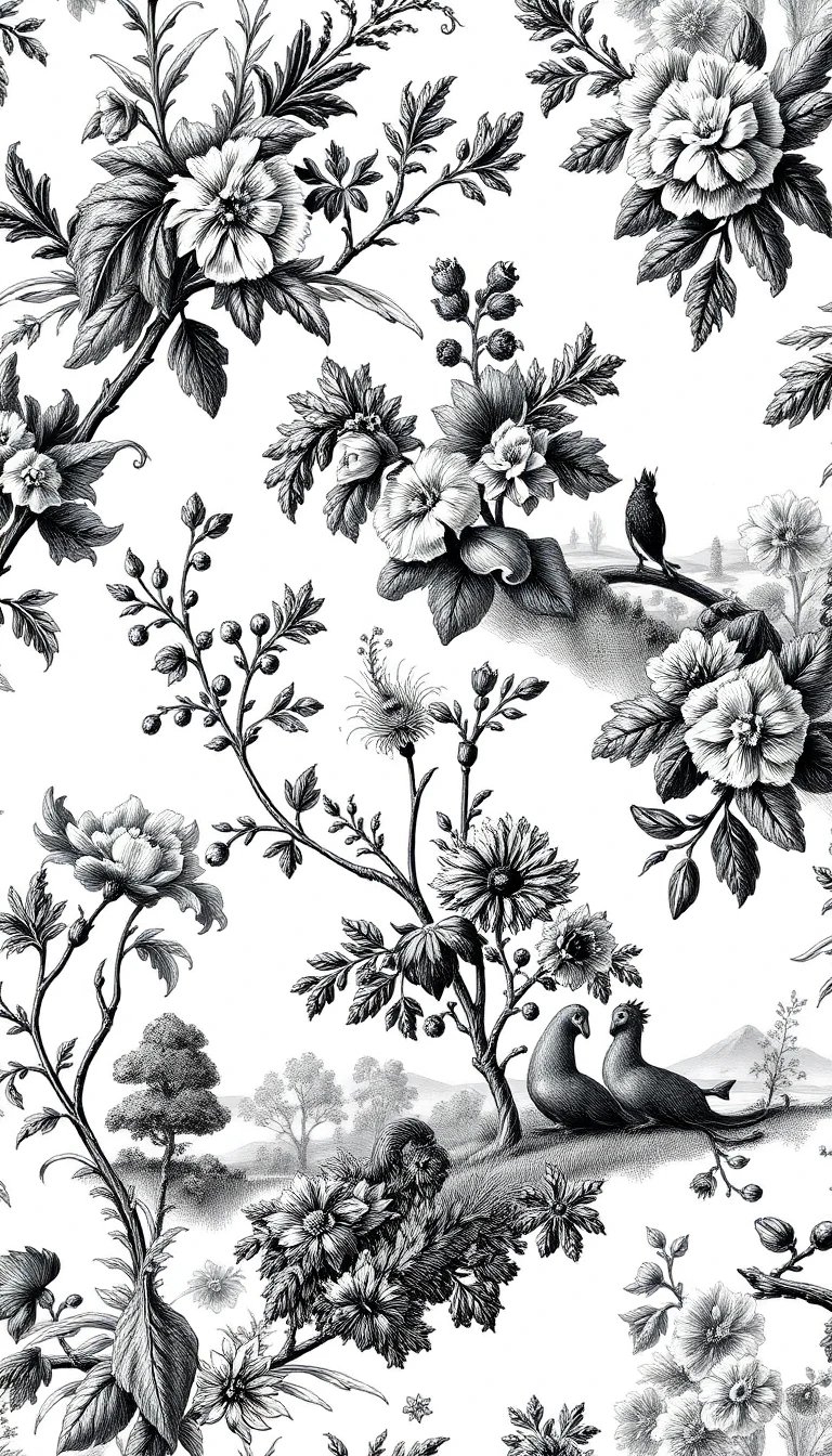 🔥 [40+] Black & White Toile Wallpapers | WallpaperSafari