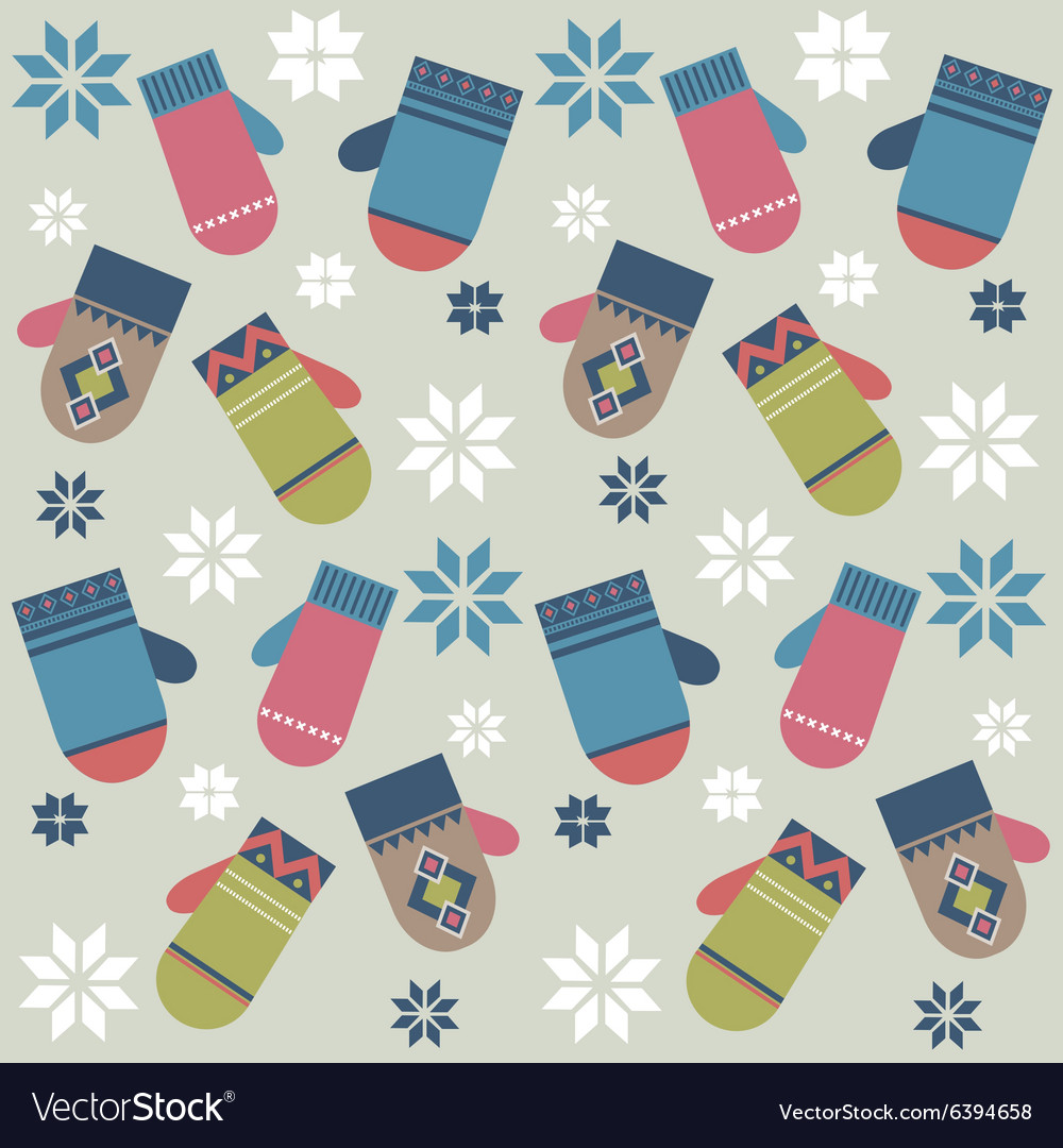Free download Warm winter mittens on a beige background Vector Image ...