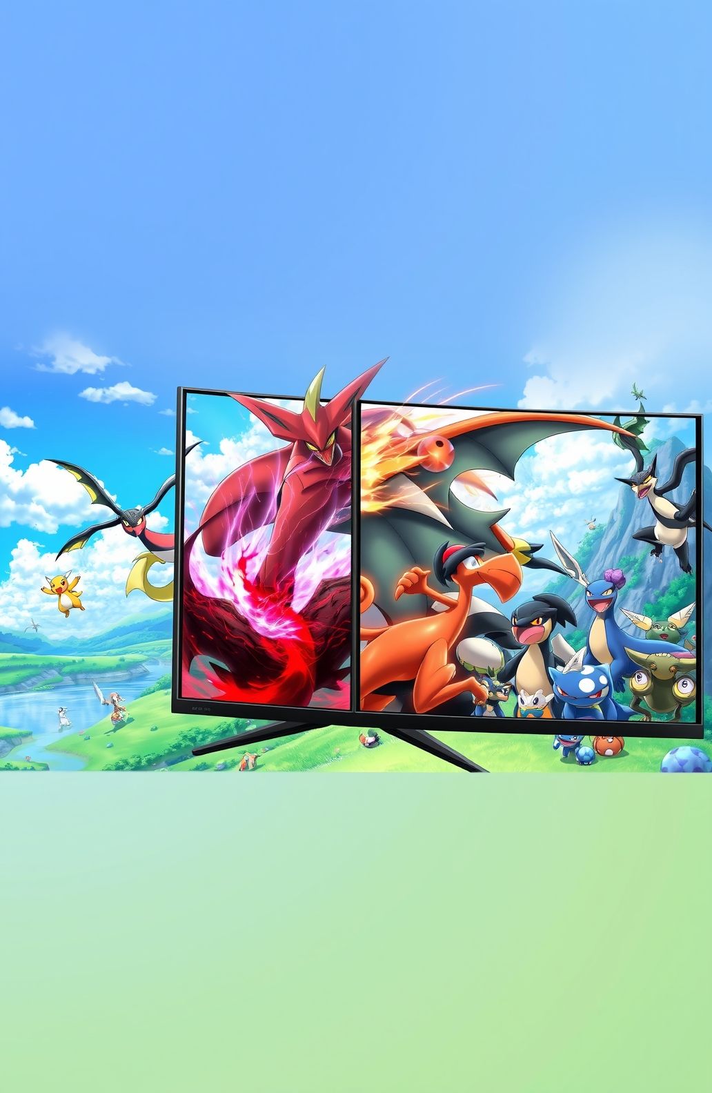🔥 Free Download Pokemon Dual Screen Wallpaper by @loganm72 ...