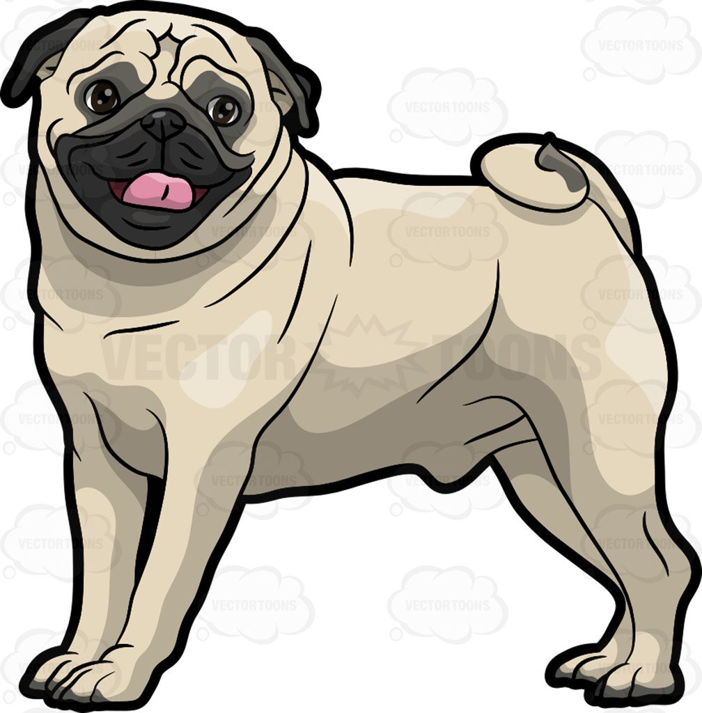 Cartoon Pugs Wallpapers - WallpaperSafari