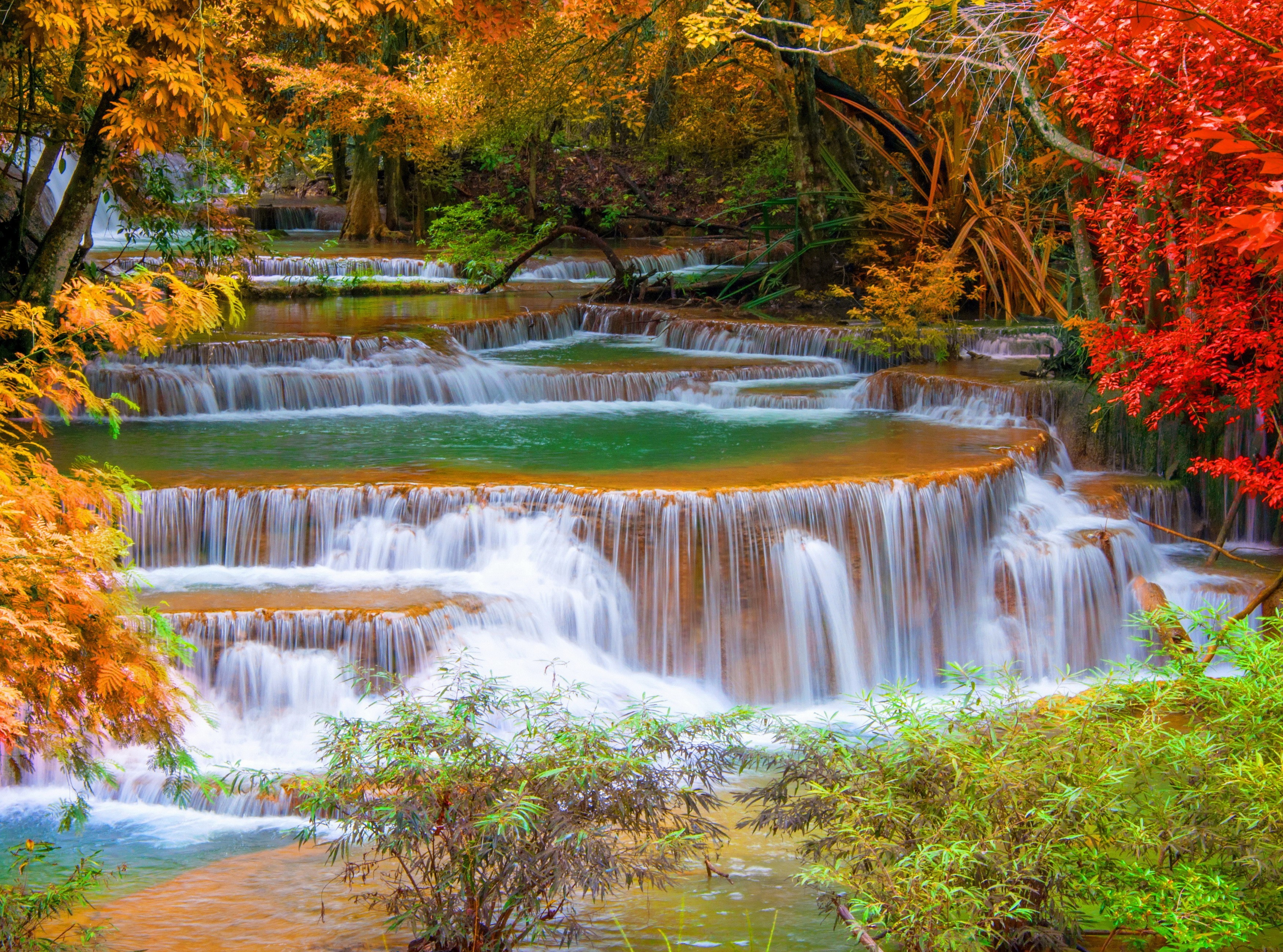 🔥 Free Download Tenasserim Hills Fall Erawan National Park Thailand ...