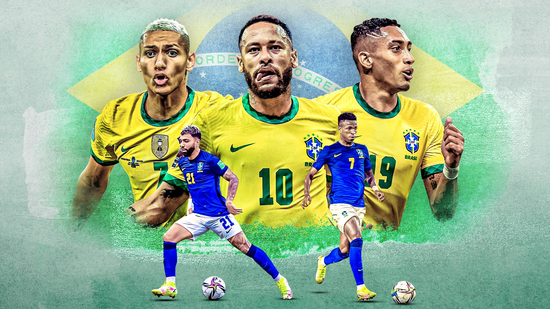 🔥 Free Download Brazil National Football Team Game Faces Wallpaper by ...