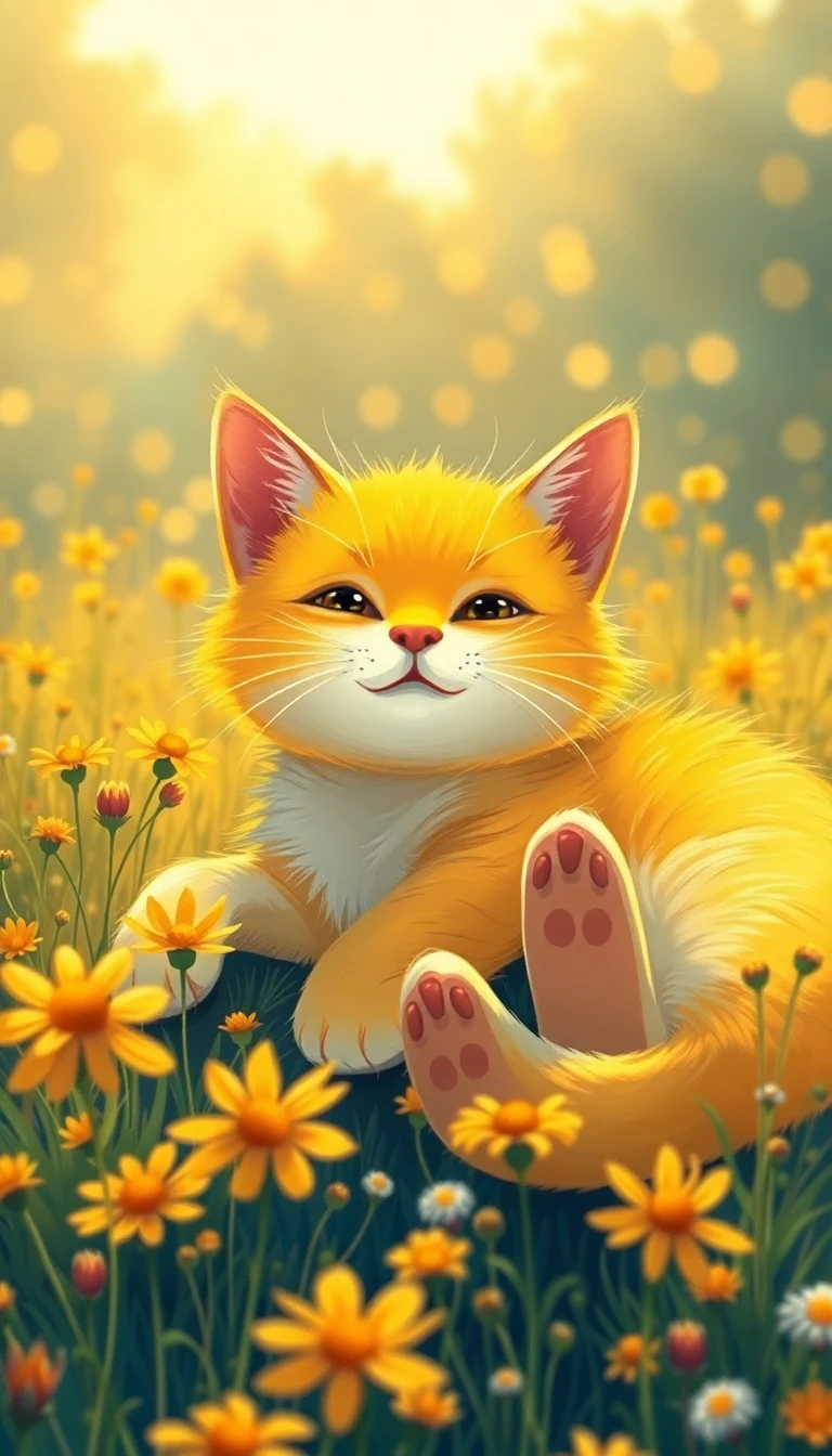 🔥 [20+] Yellow Aesthetic Cat Wallpapers | WallpaperSafari