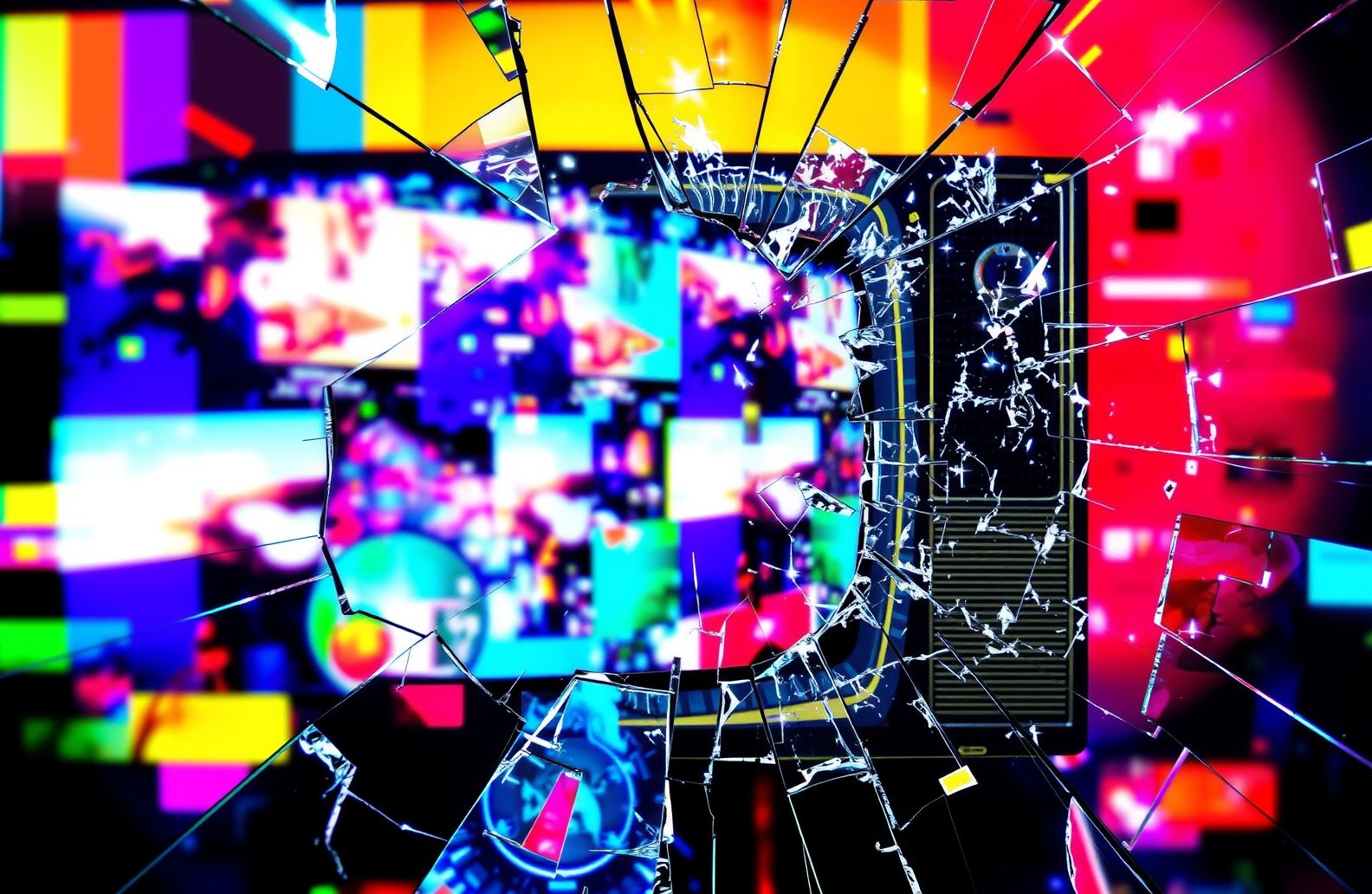 🔥 Free Download Broken Tv Screen Wallpaper by @clarenceb | WallpaperSafari