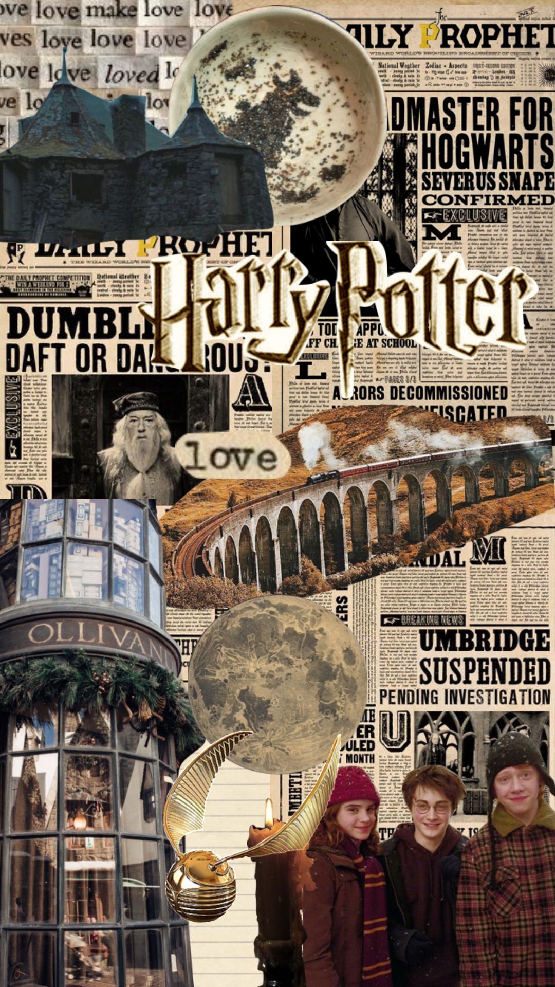 🔥 Free Download Harry Potter Wallpaper Collage Aesthetic by @mbrown40 ...
