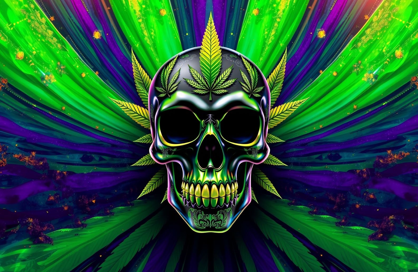 🔥 Free Download Wallpaper Of Weed Skull by @clee | WallpaperSafari