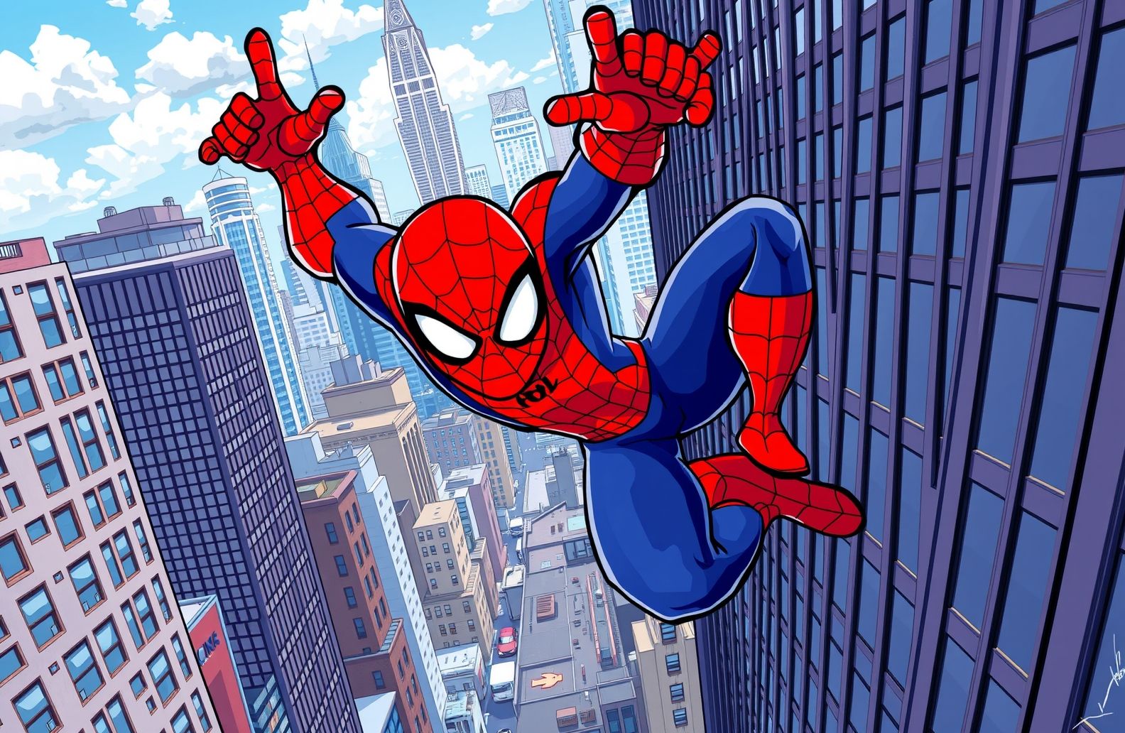 🔥 Free Download Spiderman Cartoon Wallpaper by @daviddalton ...