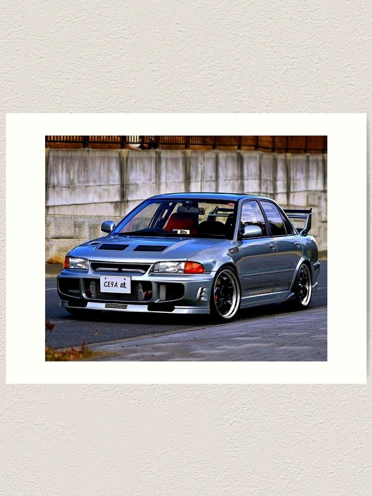 🔥 Free Download A Silver Evo Lancer Evolution Art Print By by @colinr ...