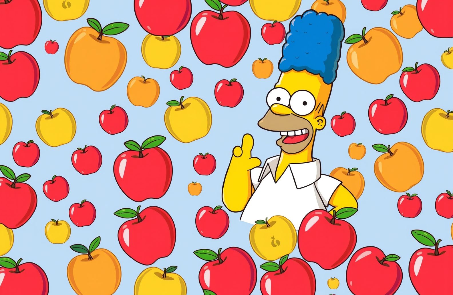 🔥 Free Download Homer Simpson Apple Wallpaper by @charless59 ...