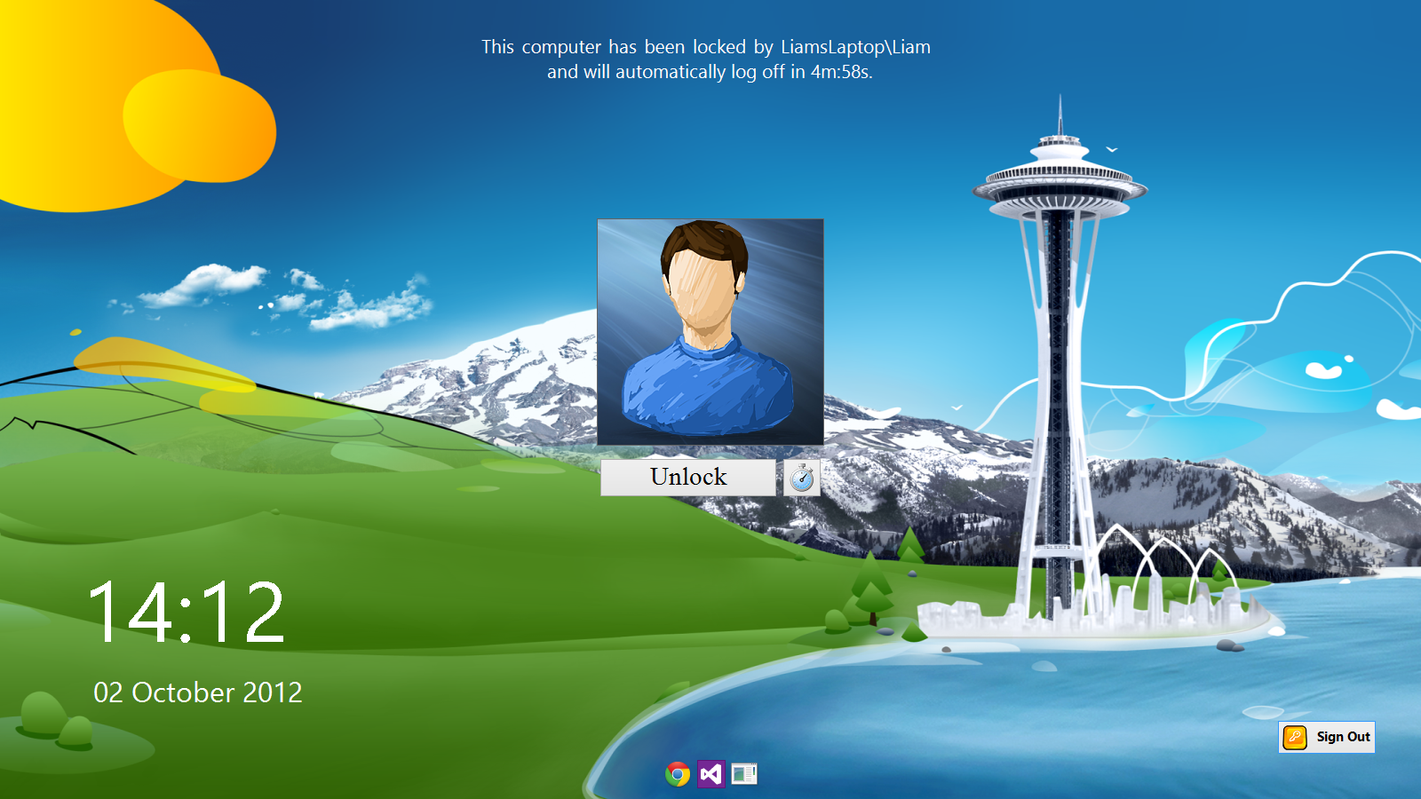 Free Download Windows 7 Lock Screen Wallpaper A Windows 8 Lock Screen 1600x900 For Your 