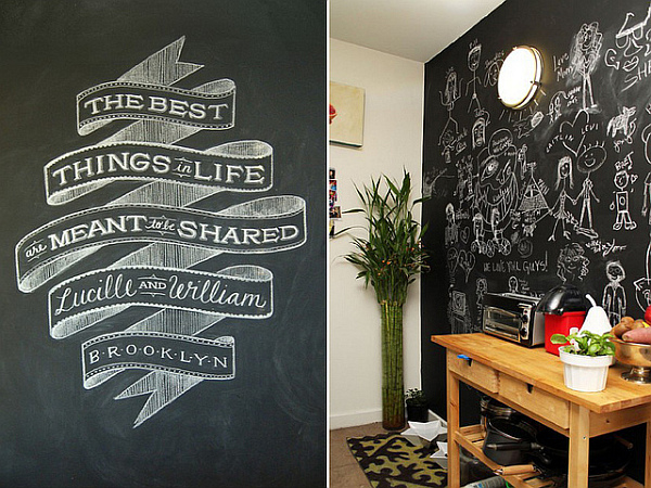 Chalk Paint Wallpaper - Wall Design Ideas