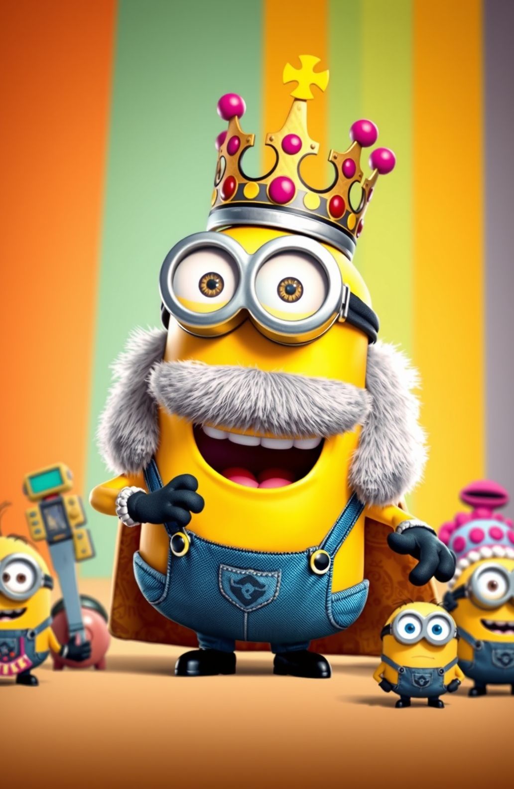 🔥 Free Download King Bob Minion Wallpaper by @albertzavala ...