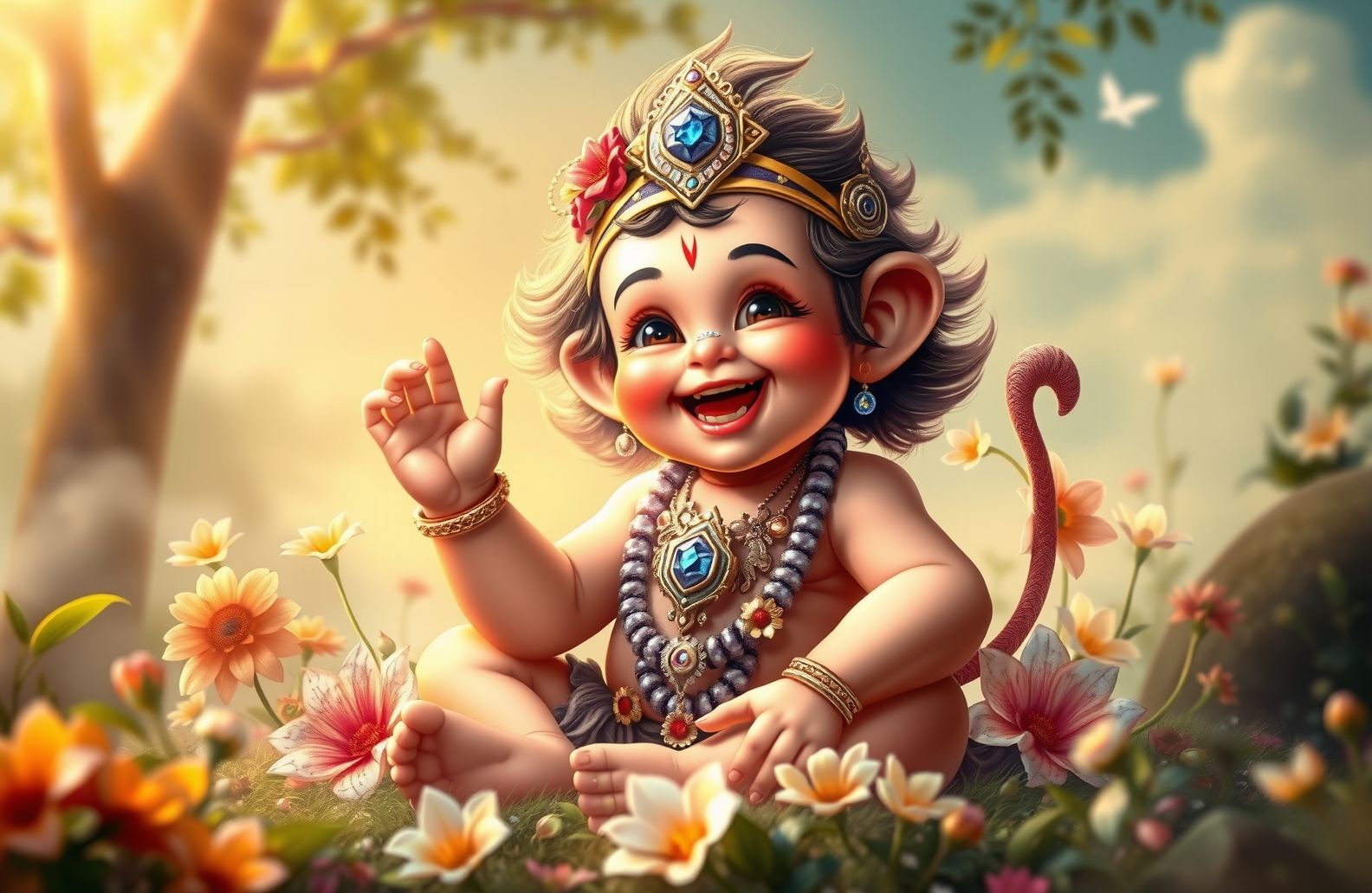 🔥 Free Download Baby Hanuman Wallpaper by @evelynw | WallpaperSafari