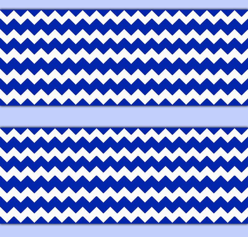 Royal Blue Chevron Border