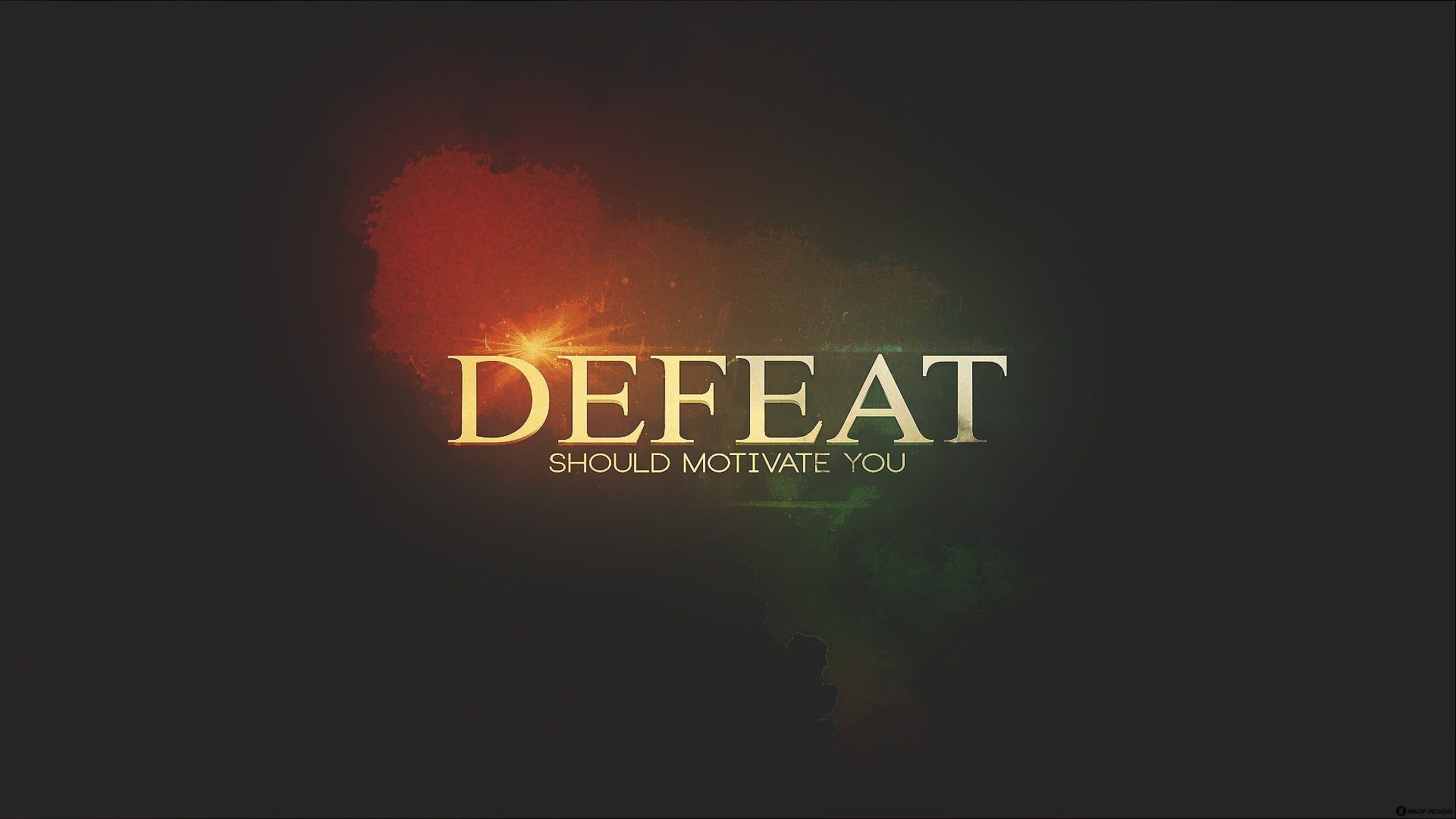 🔥 Free Download Wallpaper Black And Brown Background With Defeat Text ...