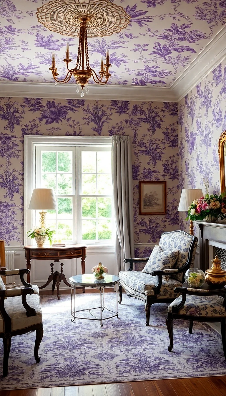 🔥 Free Download Purple Toile Wallpaper by @rleon18 | WallpaperSafari